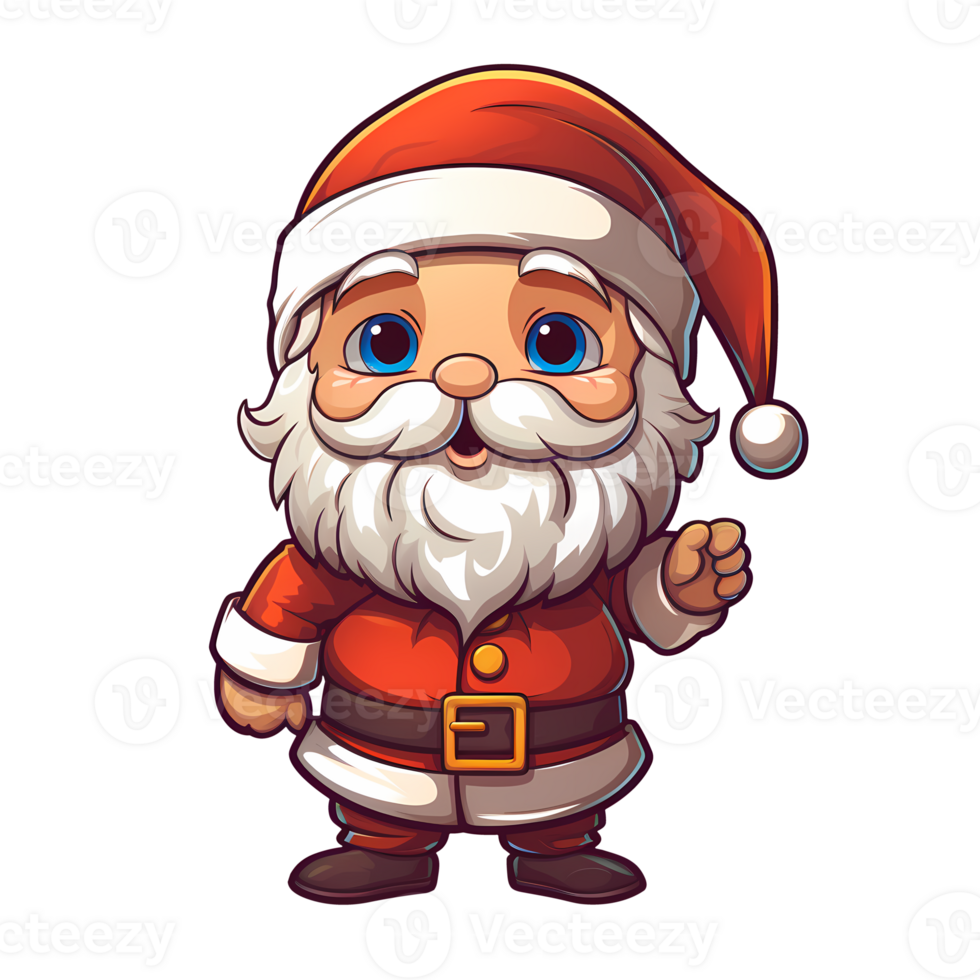 Cute Santa Claus Christmas Elves Clipart Illustration Ai Generative 29120124 Png