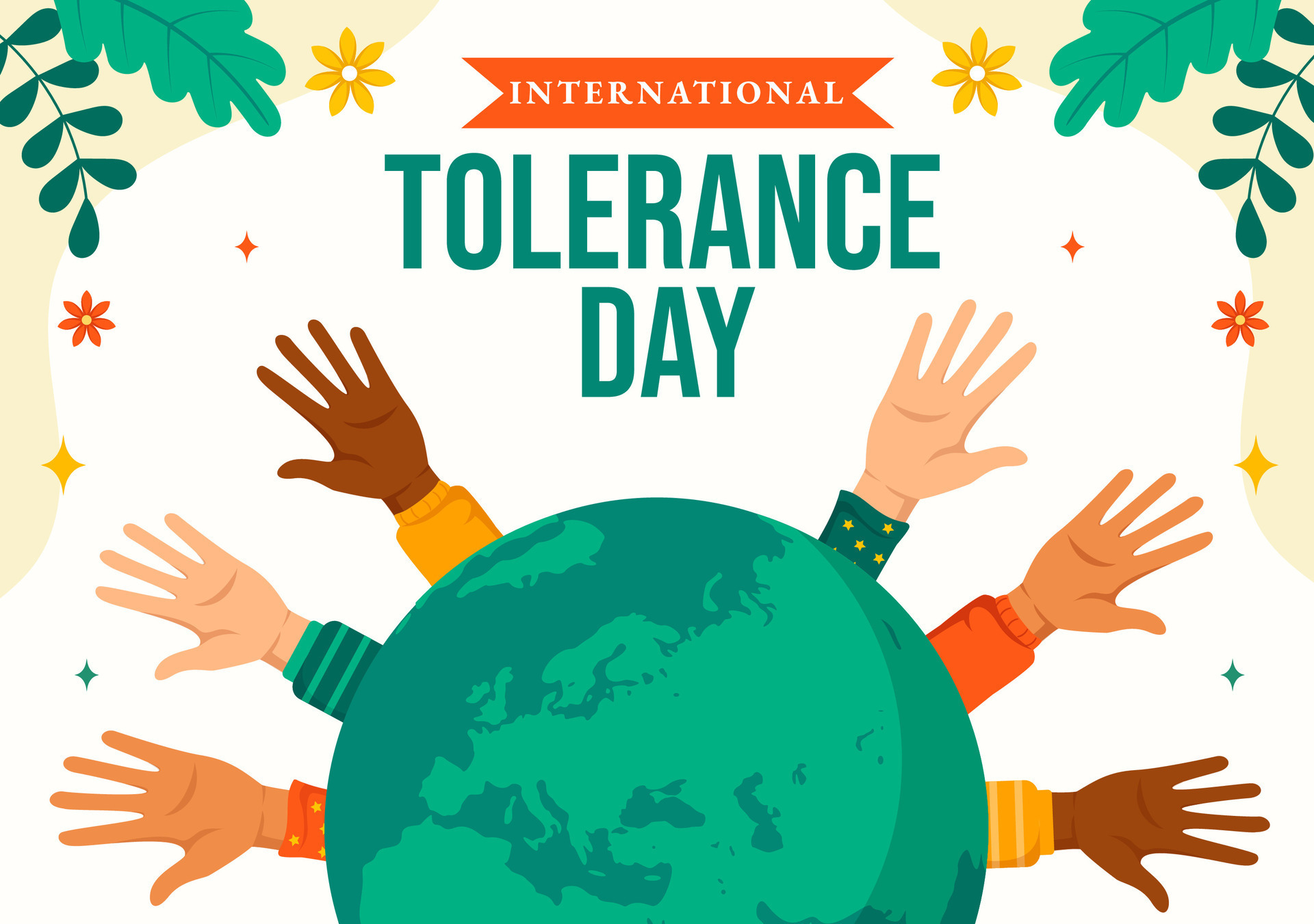 International Day for Tolerance Vector Illustration on November 16 with ...