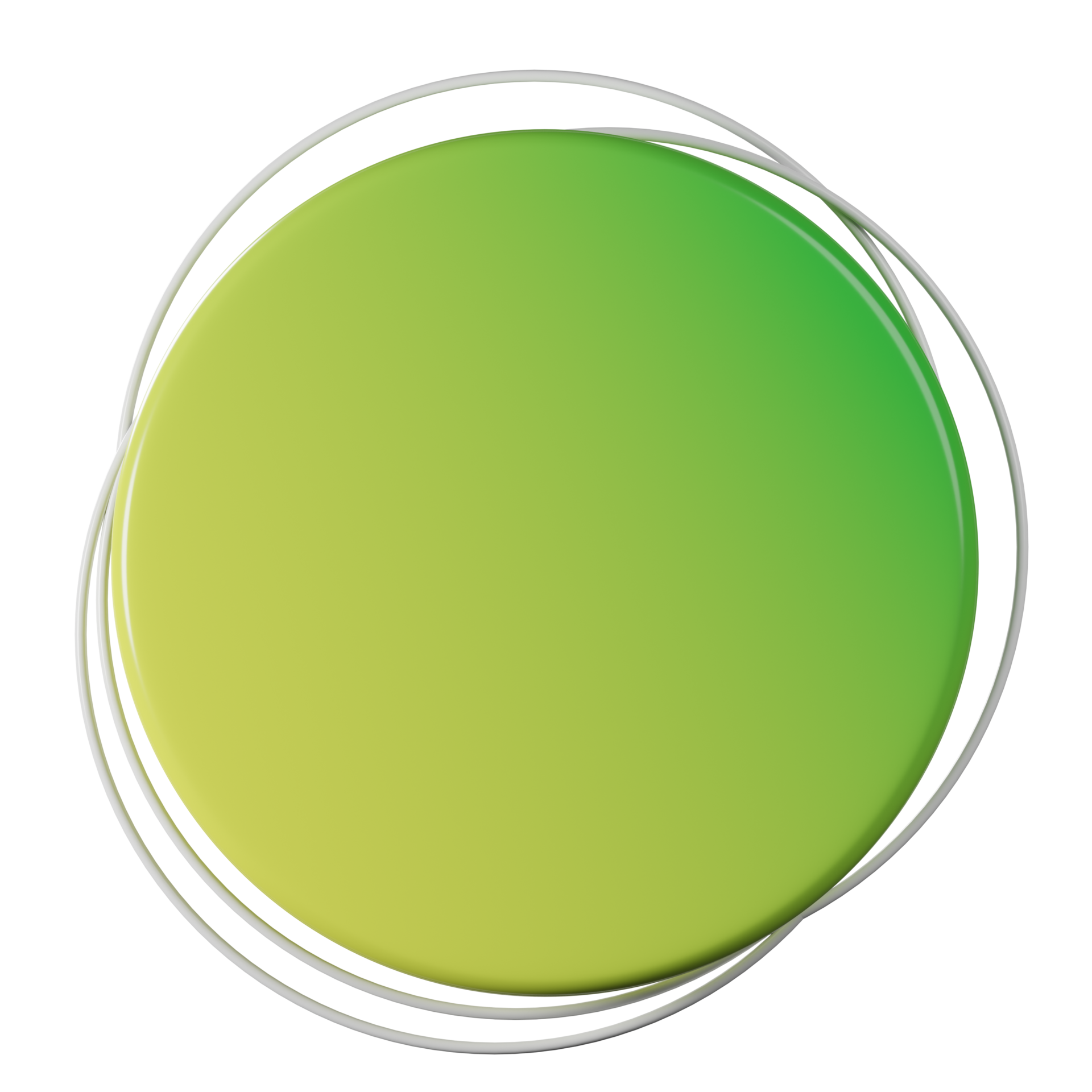 Circle Shape Yellow Green Gradient 3d Rendering 29128842 Png