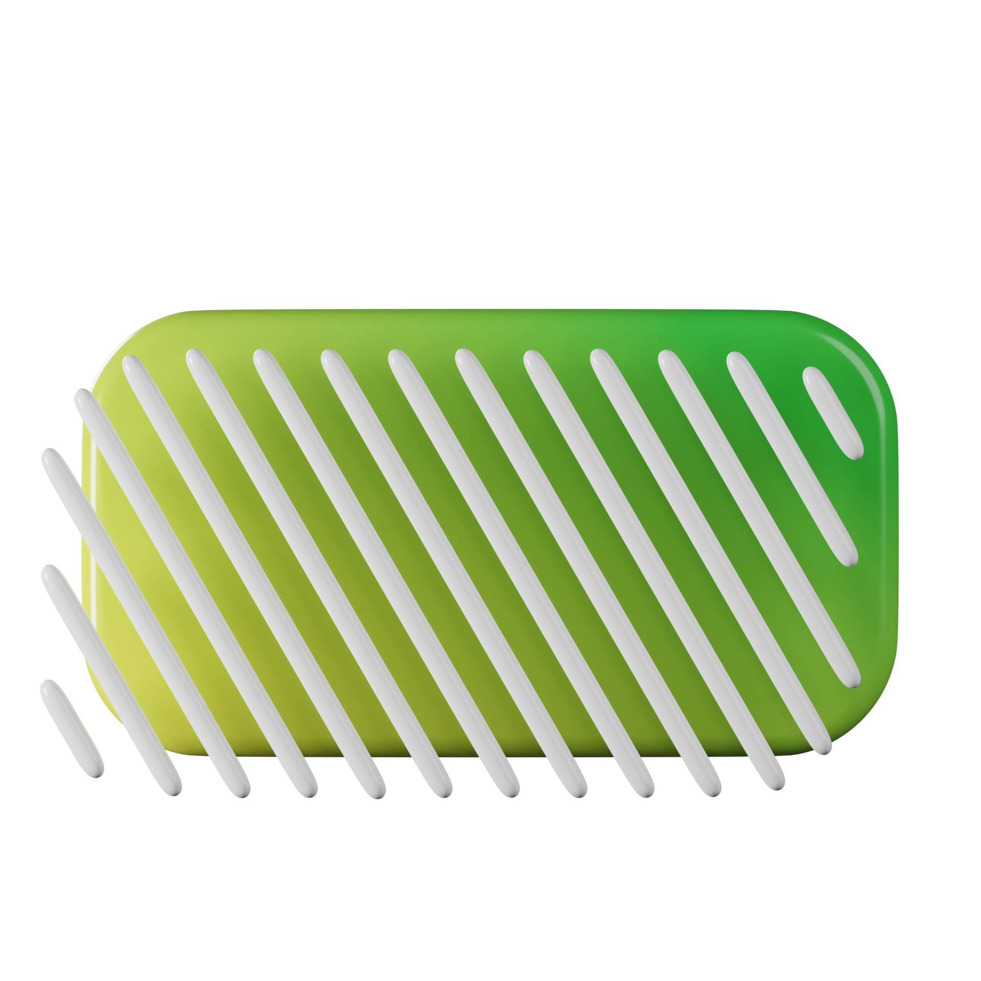Rectangle Shape Yellow Green Gradient 3d Rendering 29128863 Png