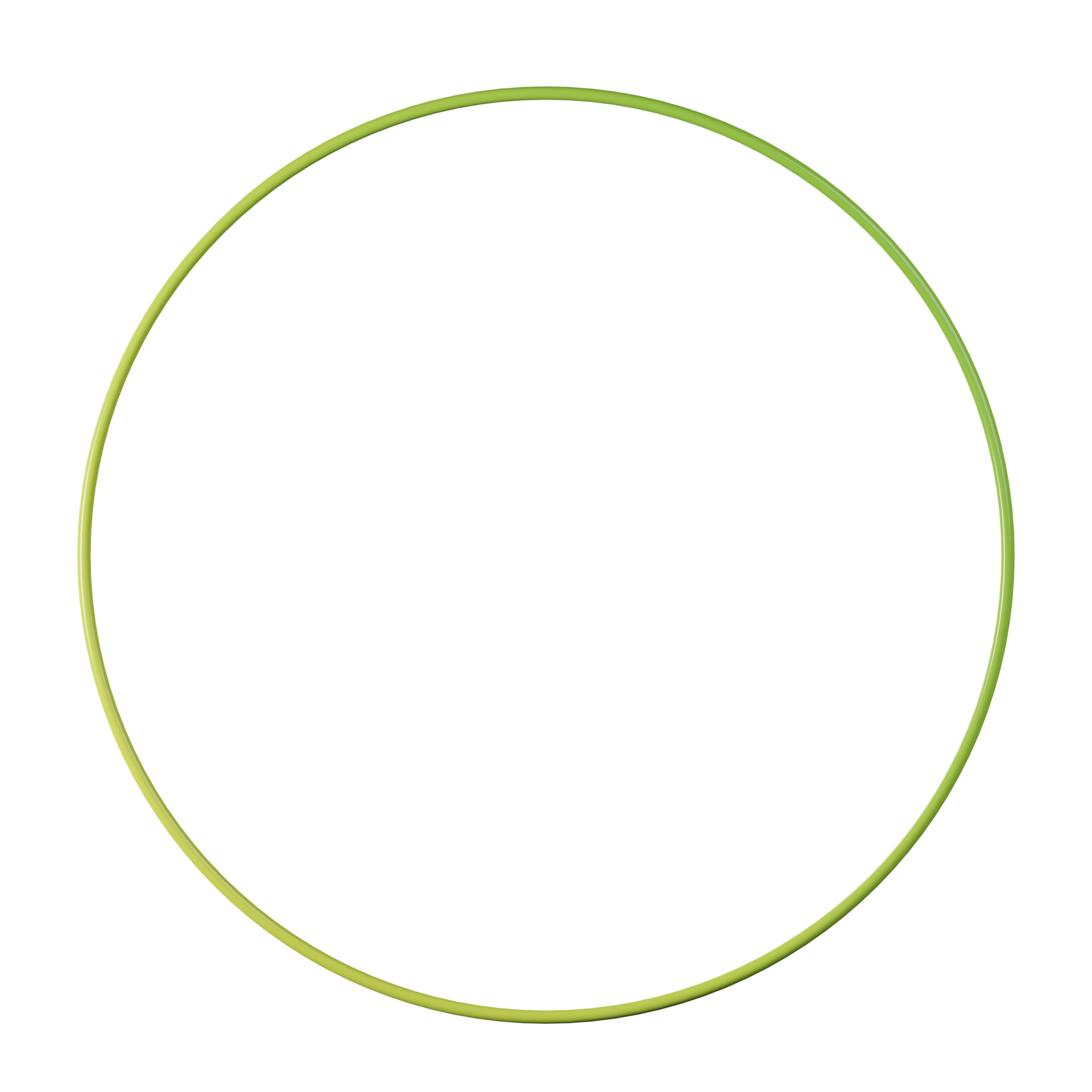 Circle Shape Yellow Green Gradient 3d Rendering 29128874 Png