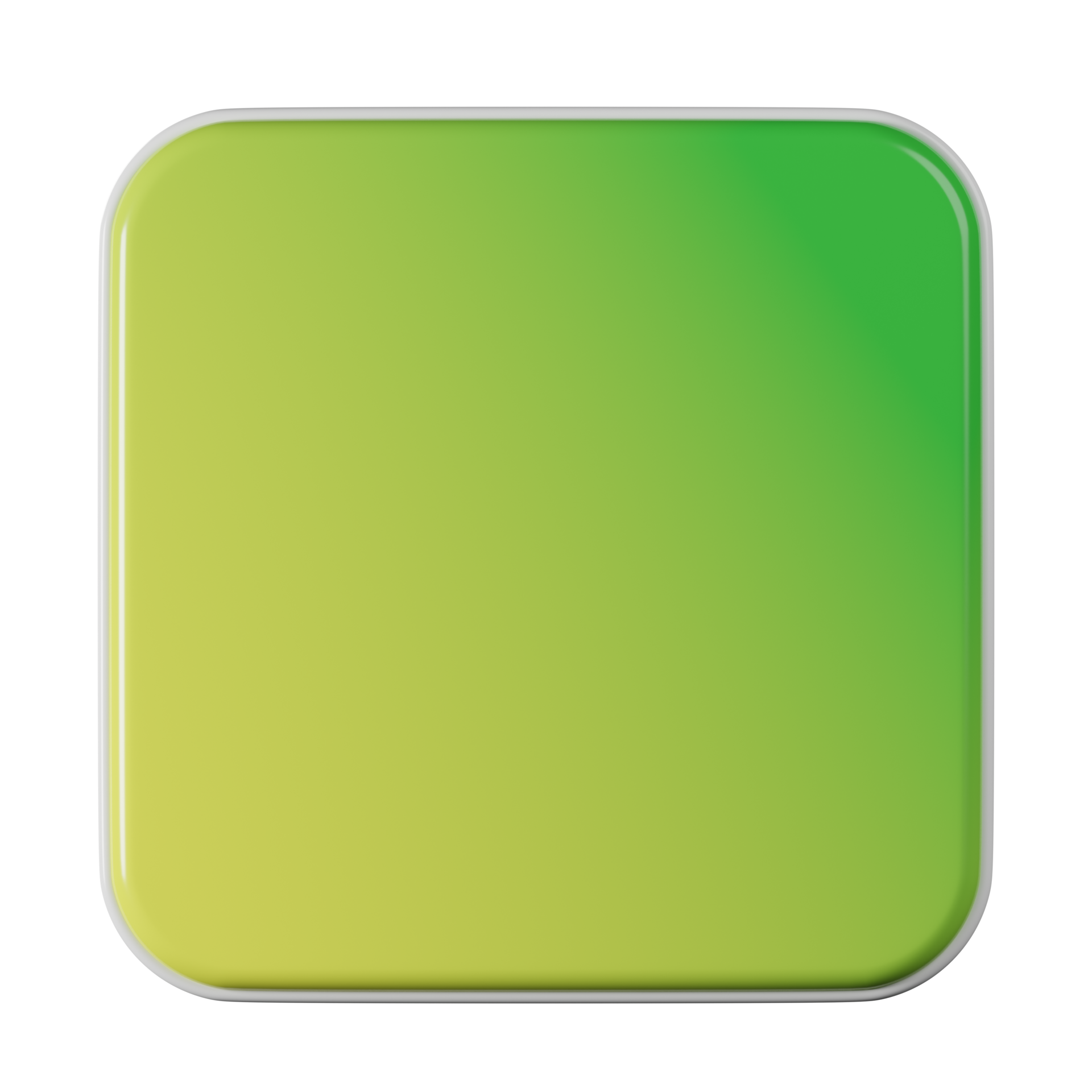 Square Shape Yellow Green Gradient 3d Rendering 29128877 Png
