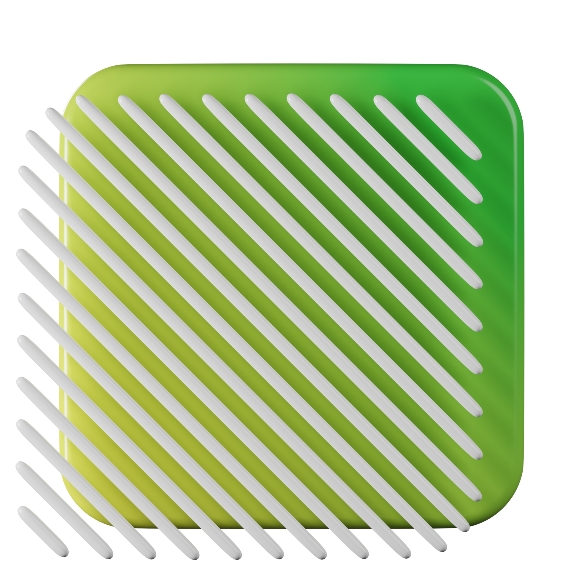 Square Shape Yellow Green Gradient 3d Rendering 29128878 Png