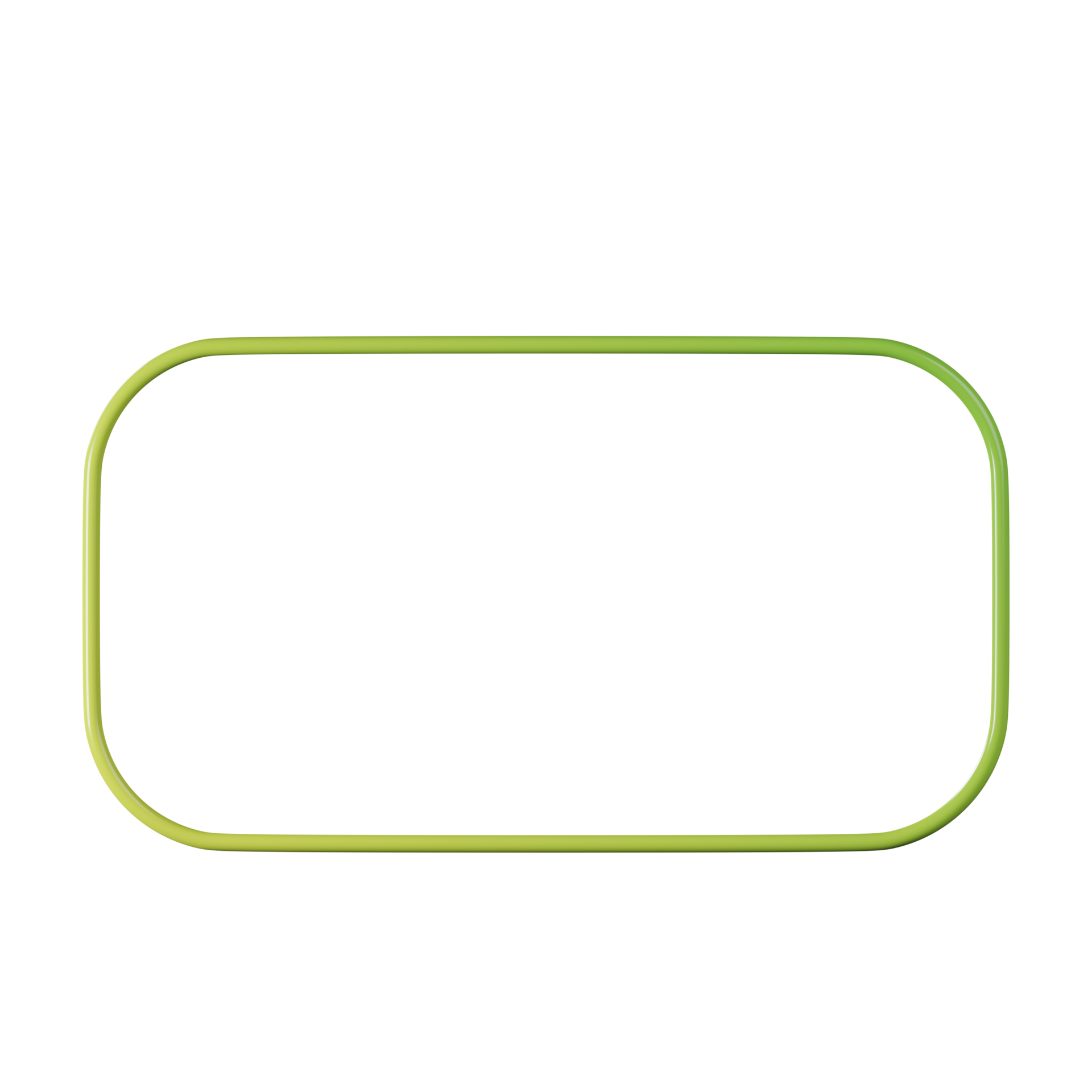 Rectangle Shape Yellow Green Gradient 3d Rendering 29128879 Png