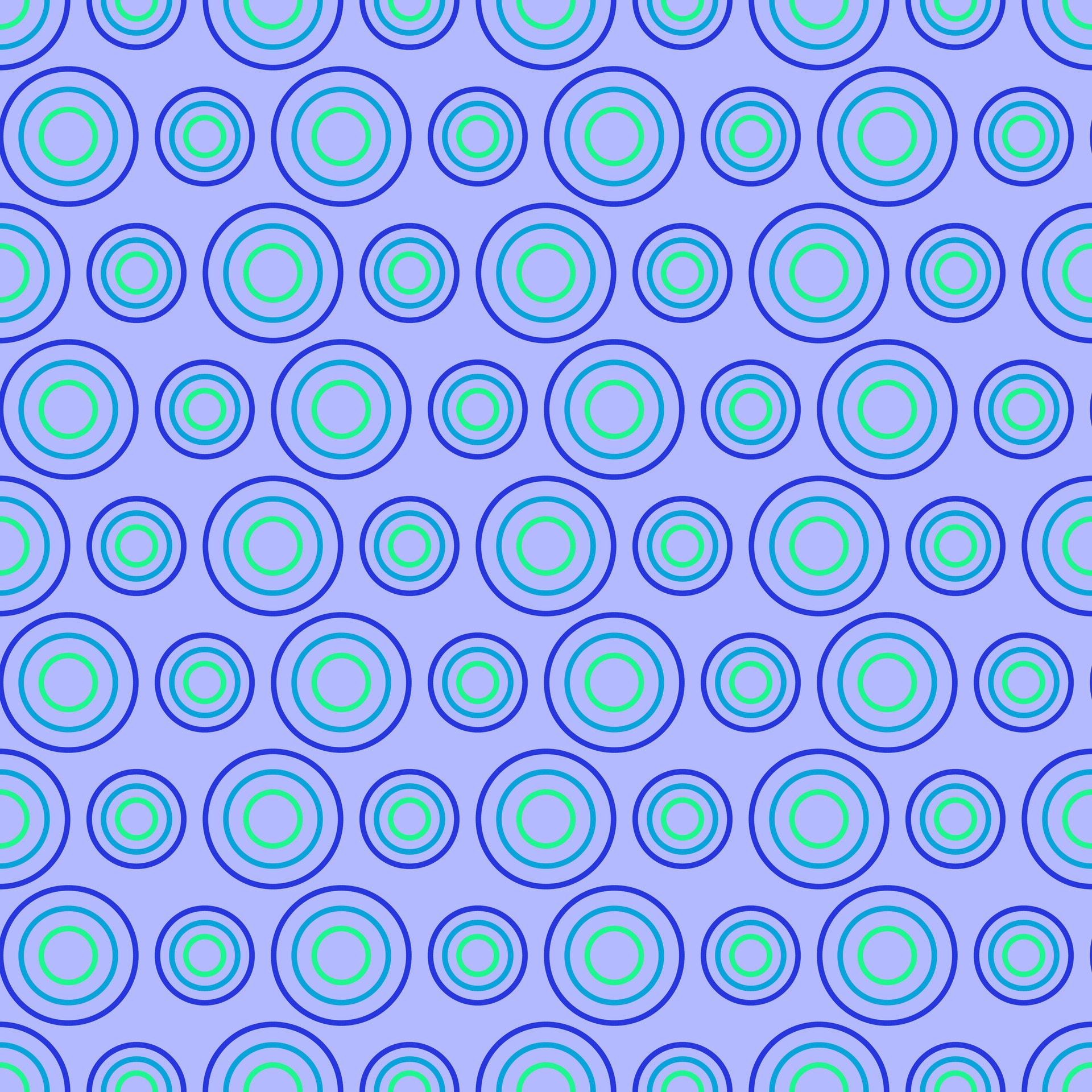 Seamless pattern with colorful circles on blue background for textile ...