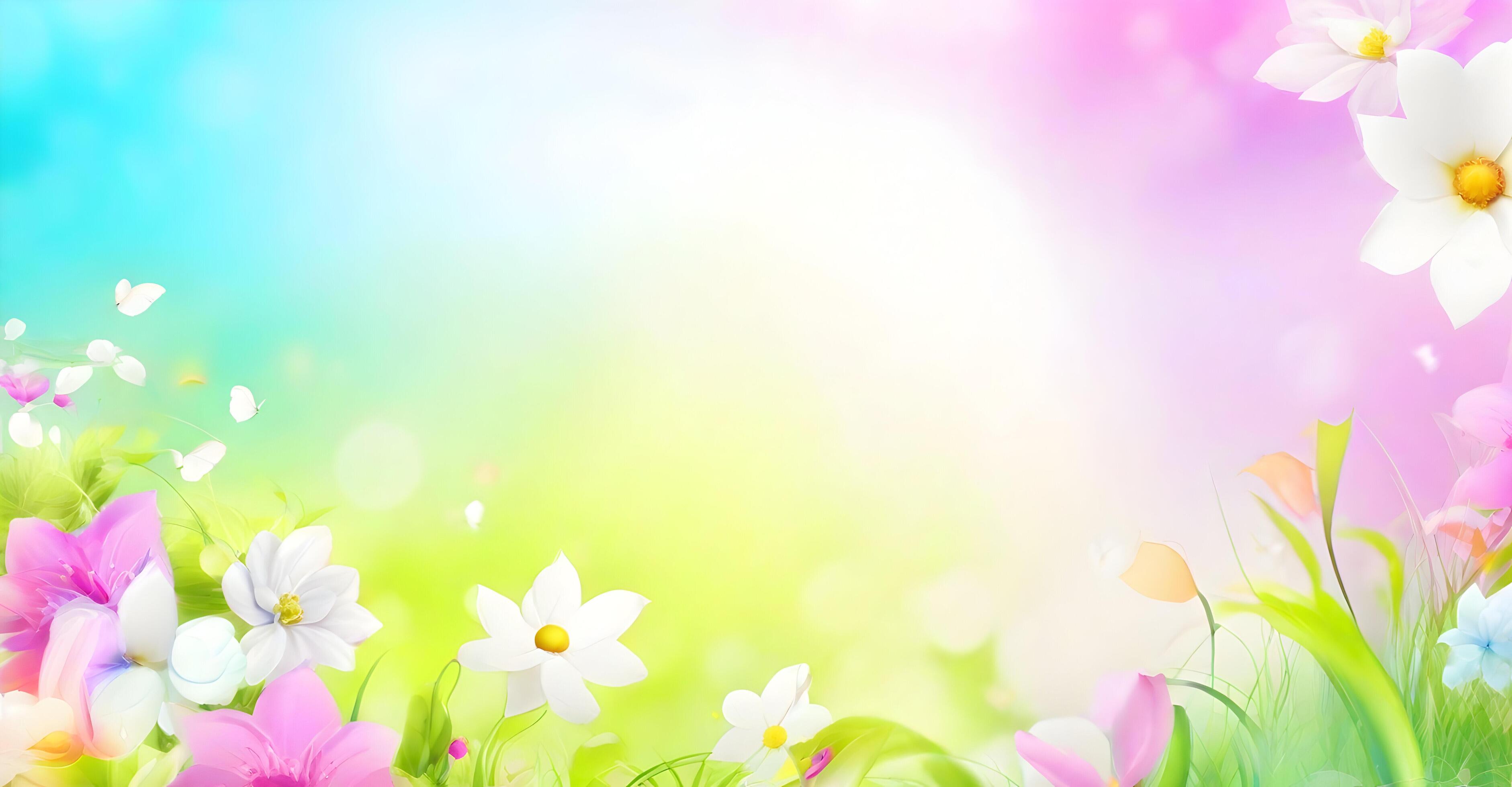 Art abstract spring background or summer background. AI generative ...