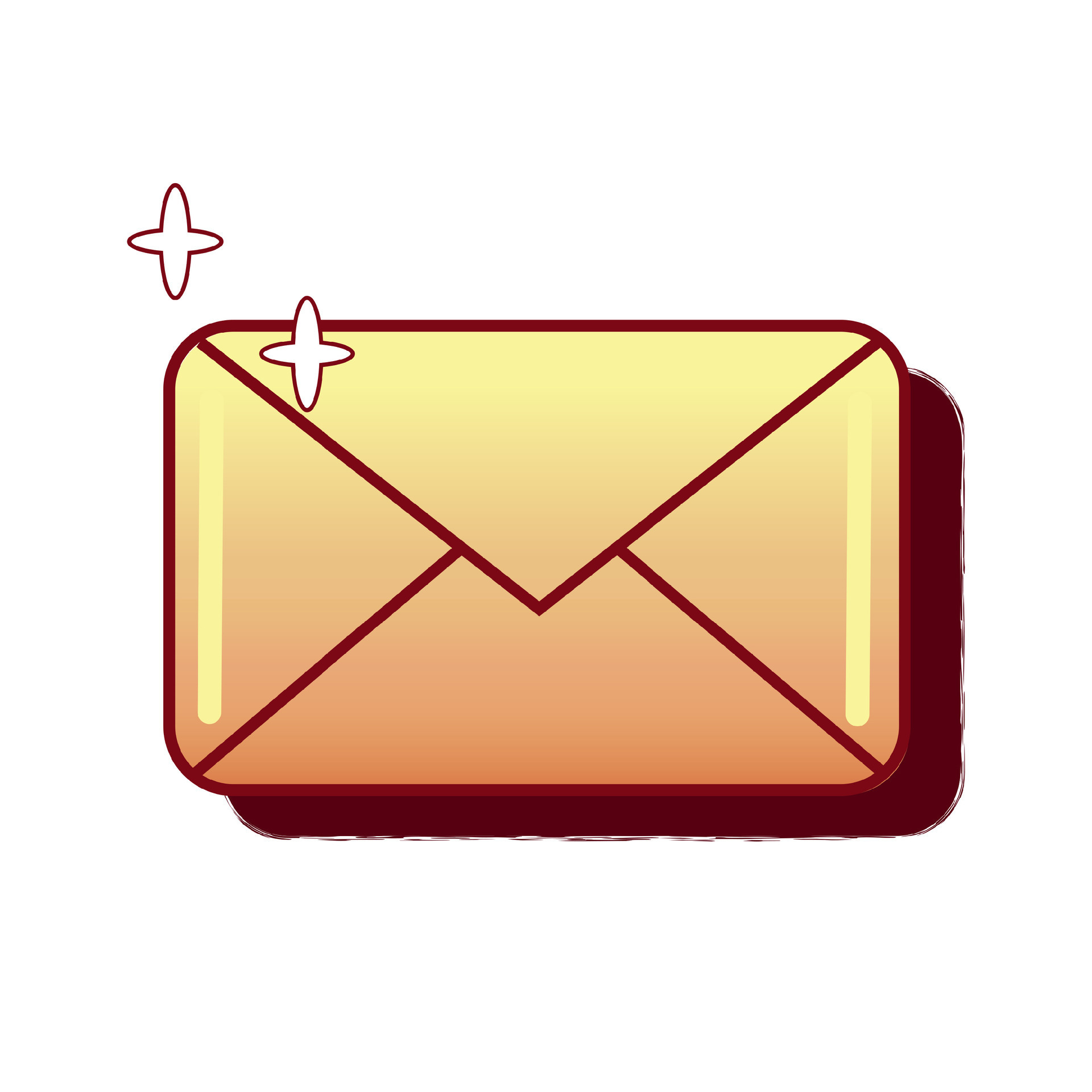 Mailing envelope icon sign. Retro PC user interface aestetic. 80s 90s ... Mailing envelope icon sign. Retro PC user interface aestetic. 80s 90s ...
