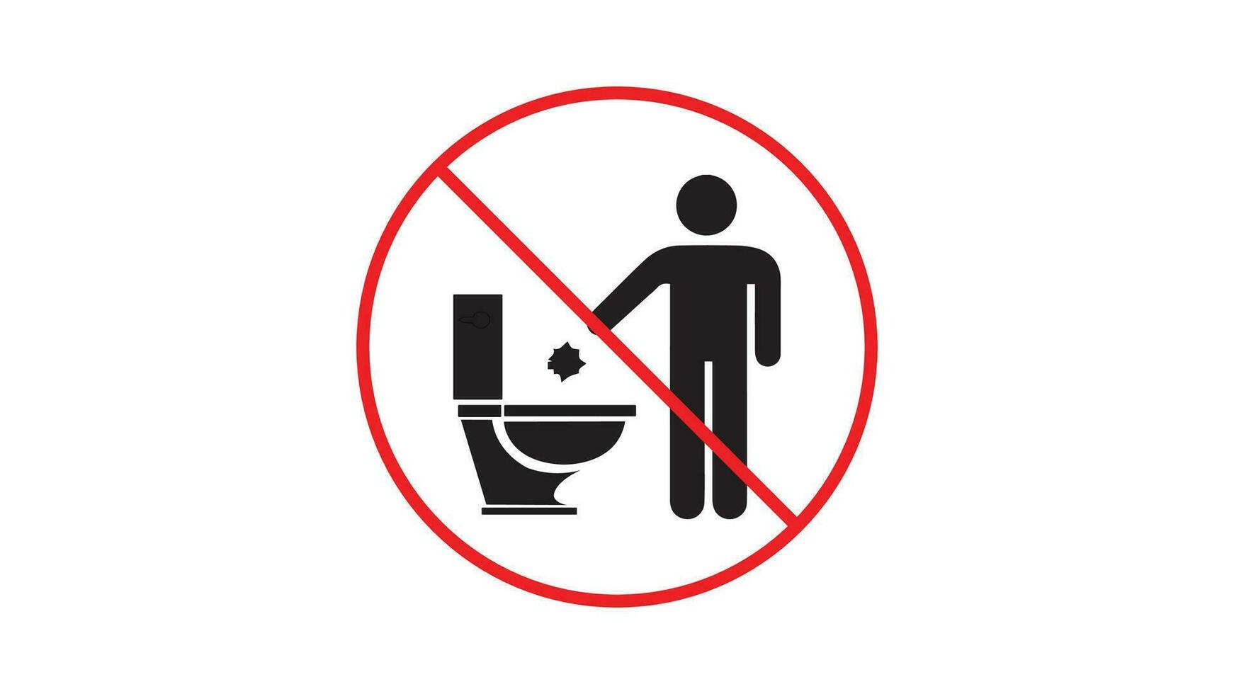 icon for not throwing rubbish into the toilet 29131512 Vector Art at Vecteezy