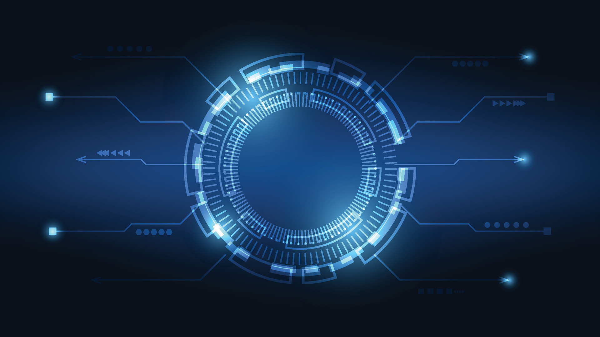 Hi tech circle digital HUD screen for modern graphic design. futuristic ...