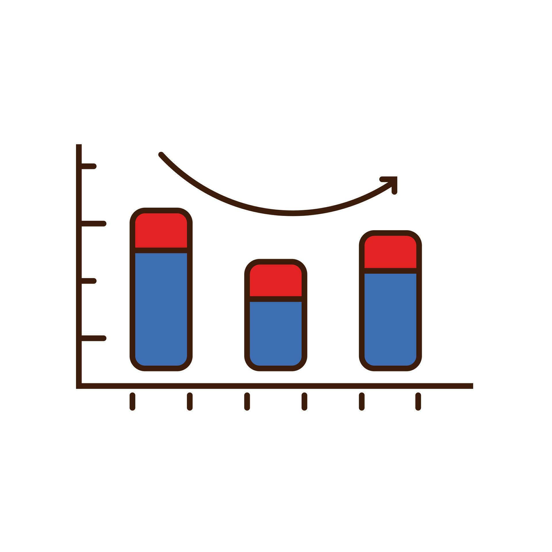 Business graph icon. Flat illustration of business graph vector icon for web design 29134887 ...