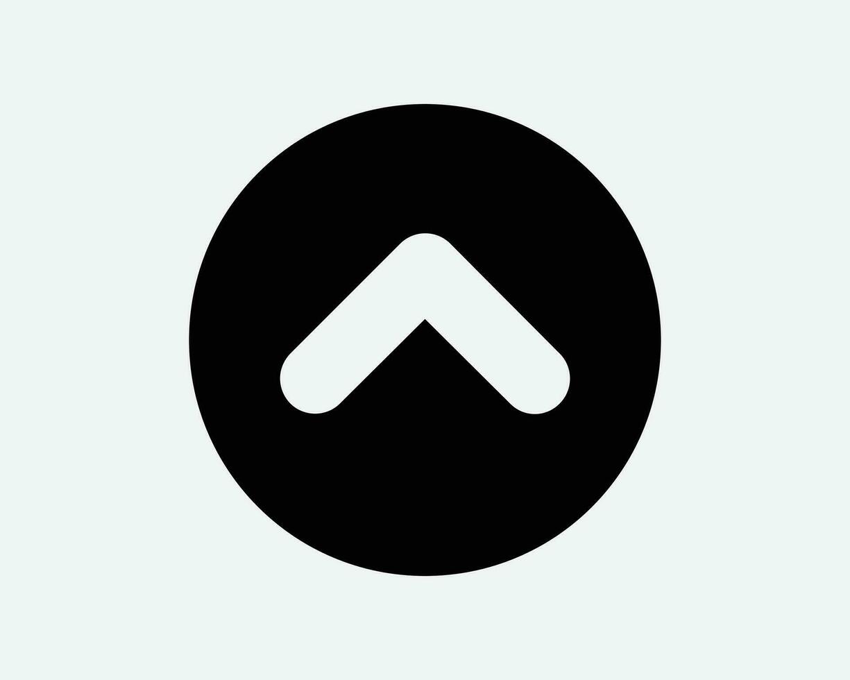 Round Up Arrow Icon North Upward Upload Circle Circular Button Point