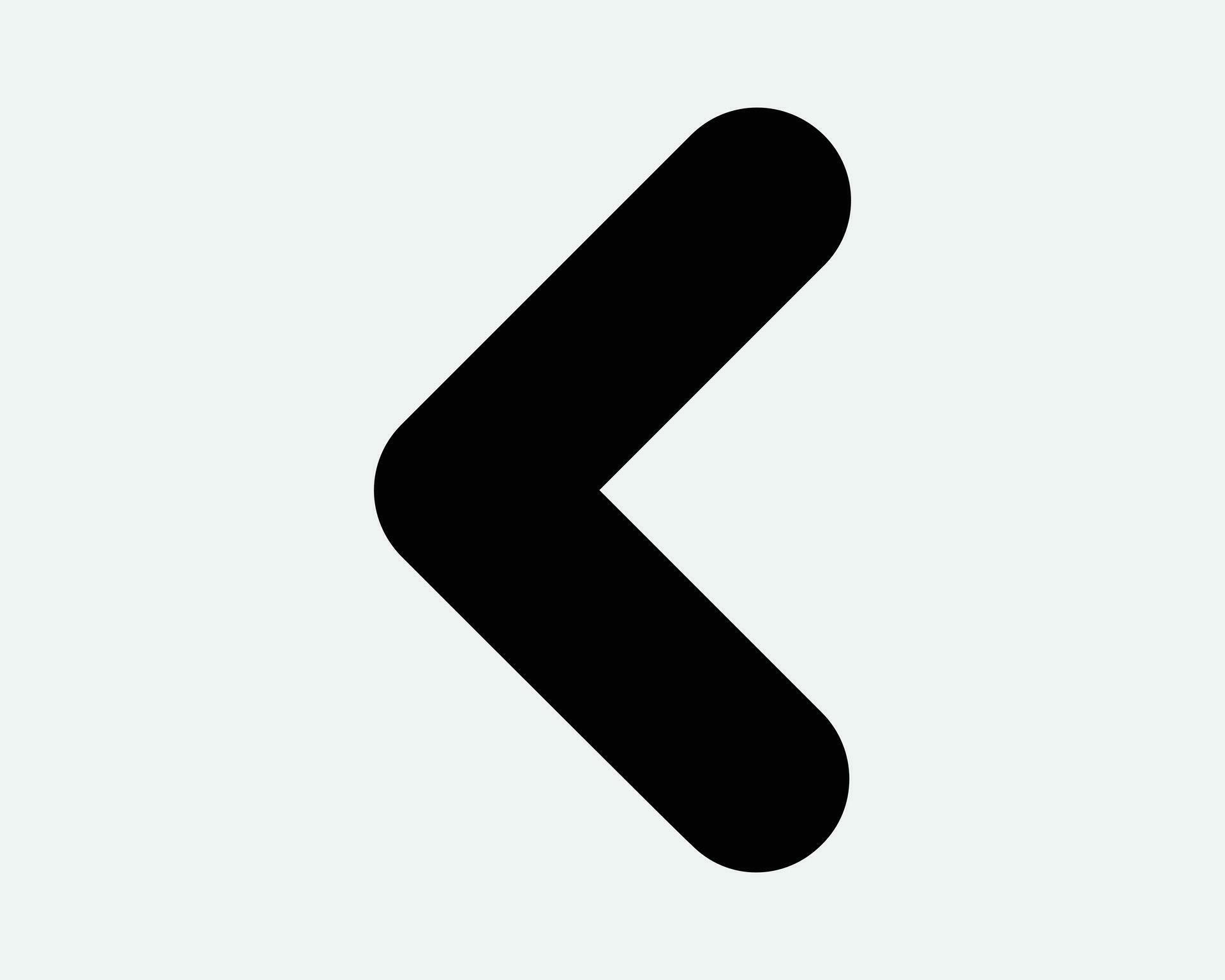 Arrow Left Icon West Side Back Previous Point Pointer Navigation Position Path Swipe Pointer ...