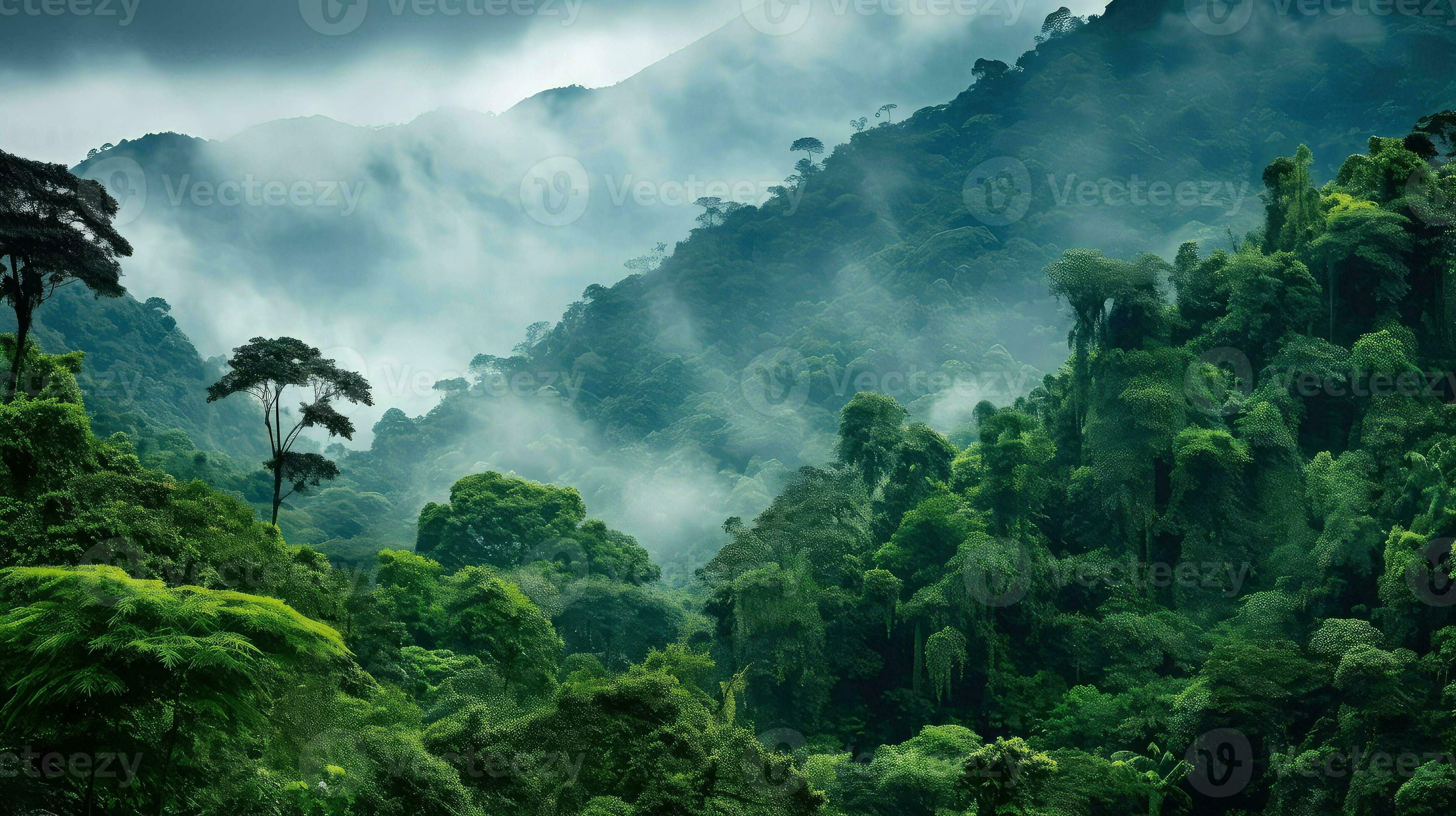 nature green rainforest landscape ai generated 29140227 Stock Photo at ...
