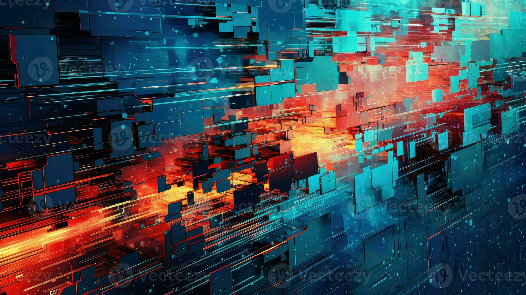 digital glitch dgital screen ai generated 29140873 Stock Photo at Vecteezy