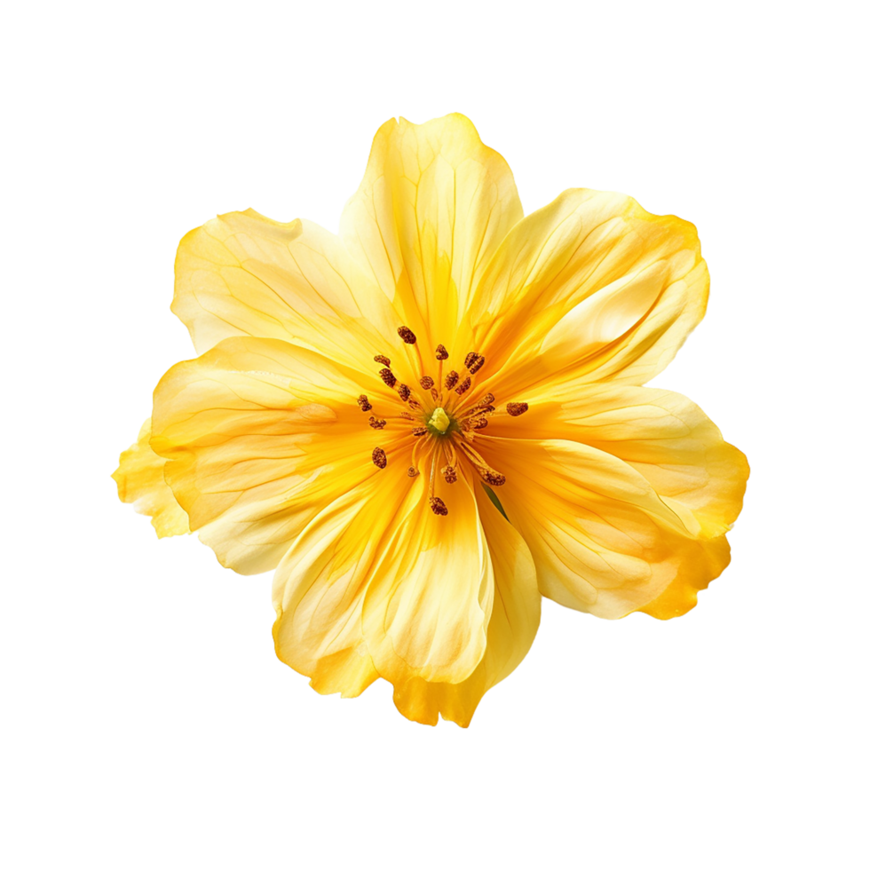 Yellow Flower, Yellow Flower Png, Yellow Flower With Transparent Background, AI Generative ...