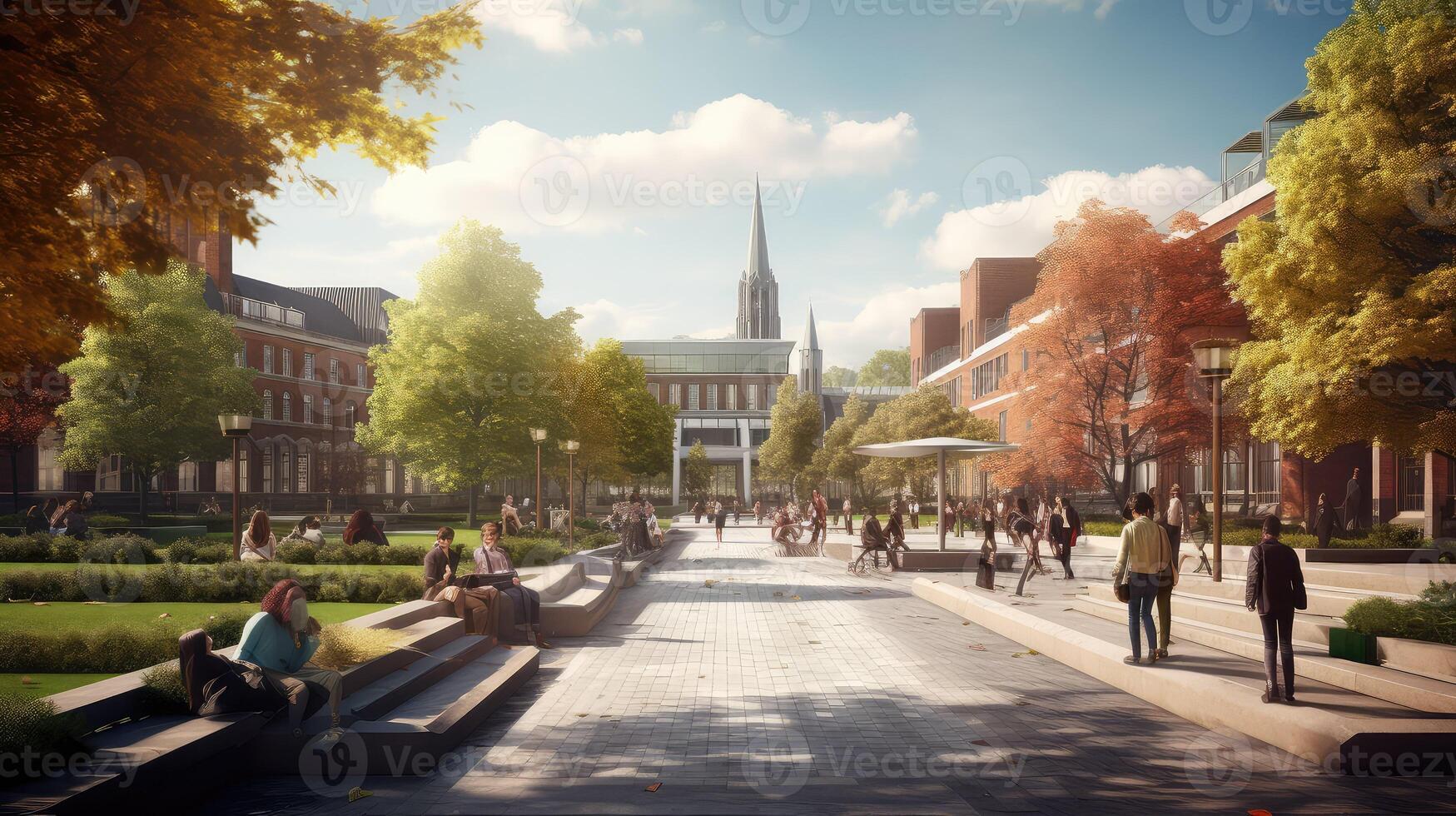 college city university campus ai generated 29141087 Stock Photo at Vecteezy