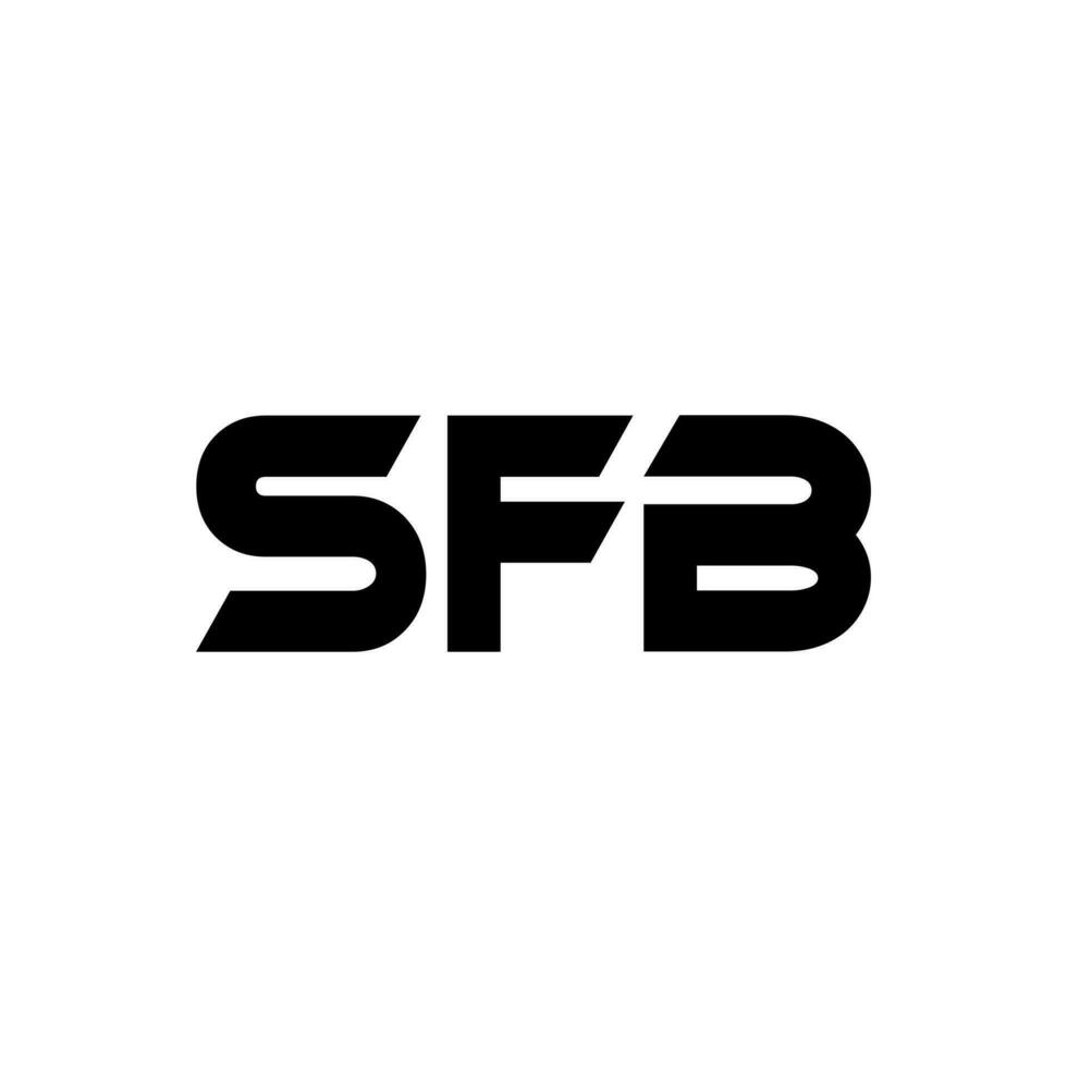sfb letra logo diseño, inspiración para un único identidad. moderno elegancia y creativo diseño ...