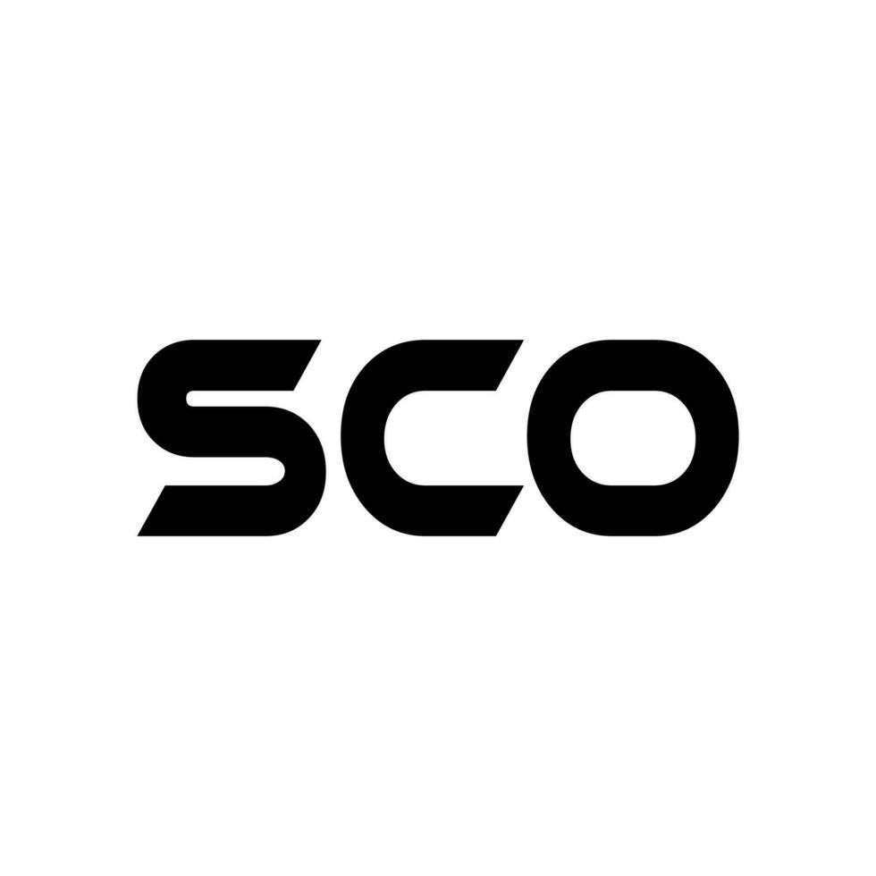 Sco Letra Logo Diseño Inspiración Para Un único Identidad Moderno Elegancia Y Creativo Diseño