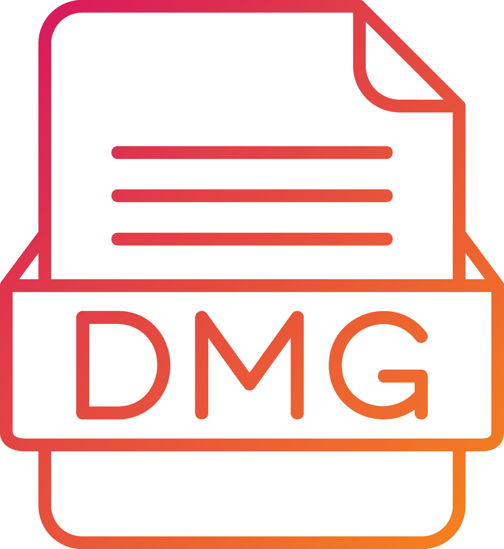 Dmg File Format Icon 29148534 Vector Art At Vecteezy