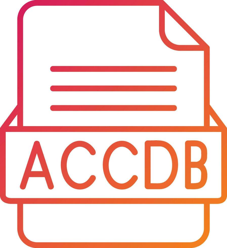 Accdb File Format Icon 29148543 Vector Art At Vecteezy