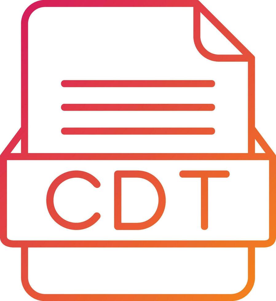 CDT File Format Icon 29148548 Vector Art at Vecteezy
