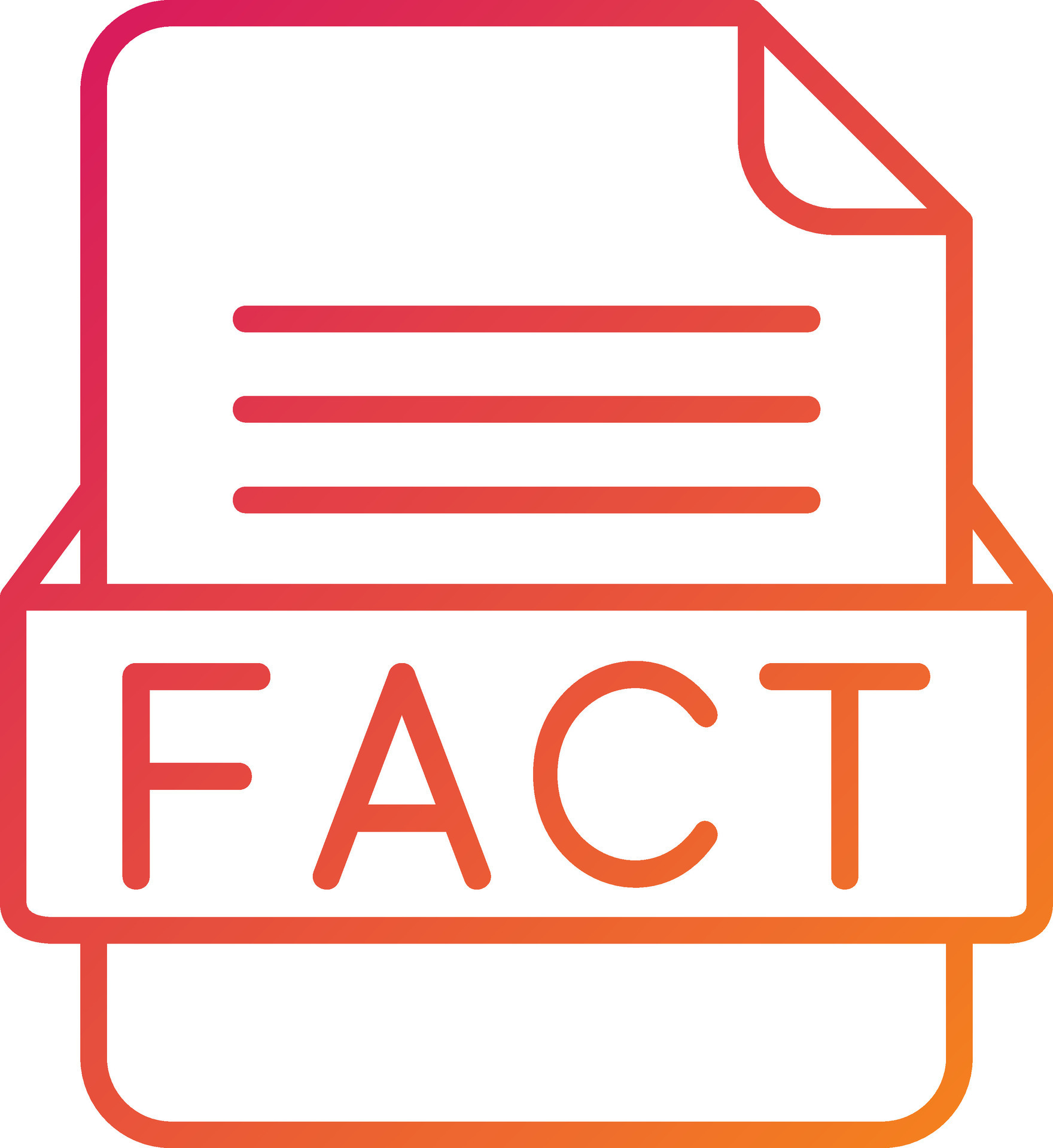FACT File Format Icon 29148645 Vector Art at Vecteezy