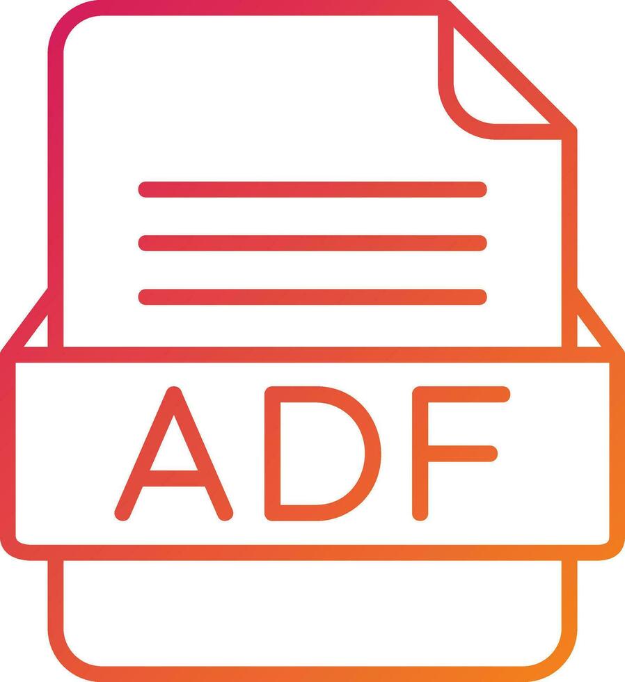 ADF File Format Icon 29148729 Vector Art at Vecteezy