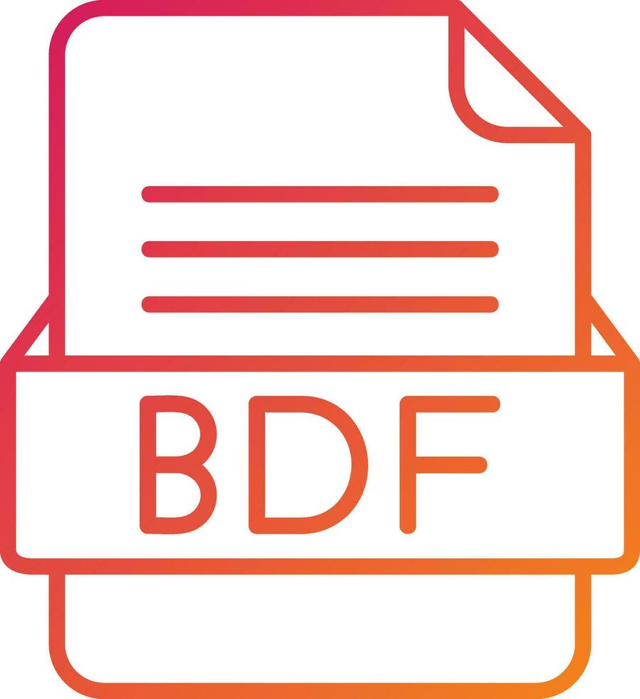 BDF File Format Icon 29148799 Vector Art at Vecteezy