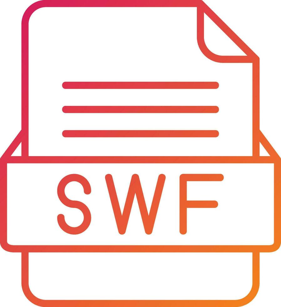 Swf File Format Icon 29148801 Vector Art At Vecteezy