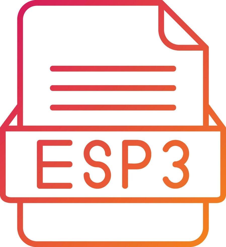 ESP3 File Format Icon 29148980 Vector Art at Vecteezy