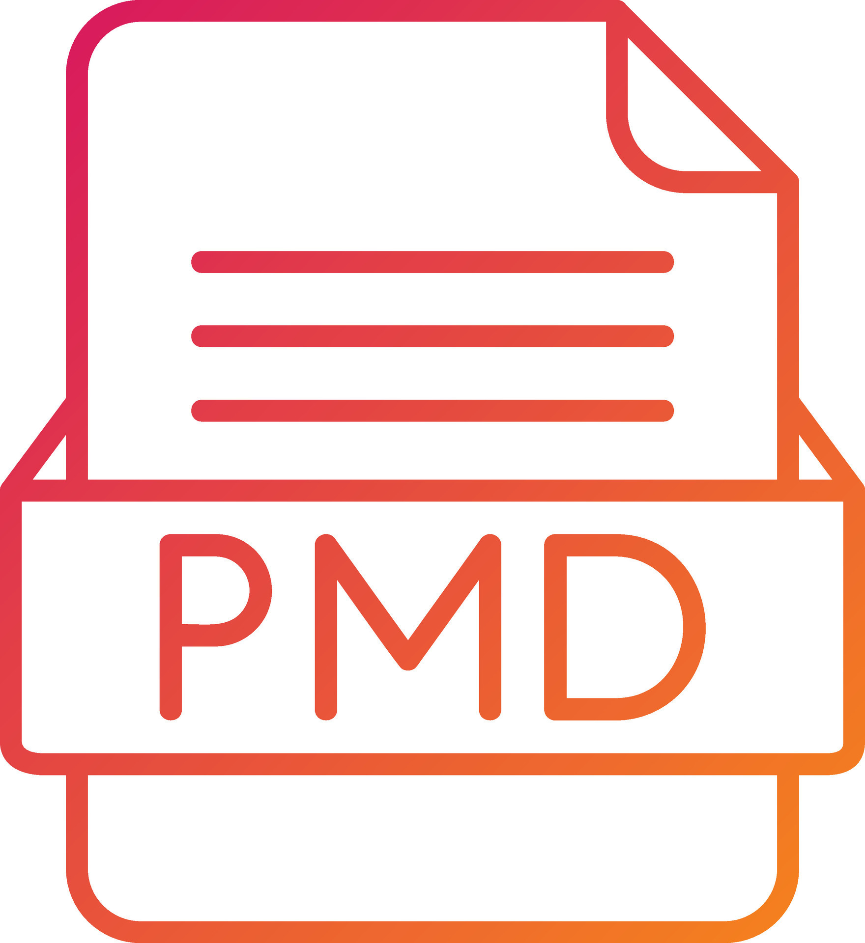 Pmd File Format Icon 29148994 Vector Art At Vecteezy