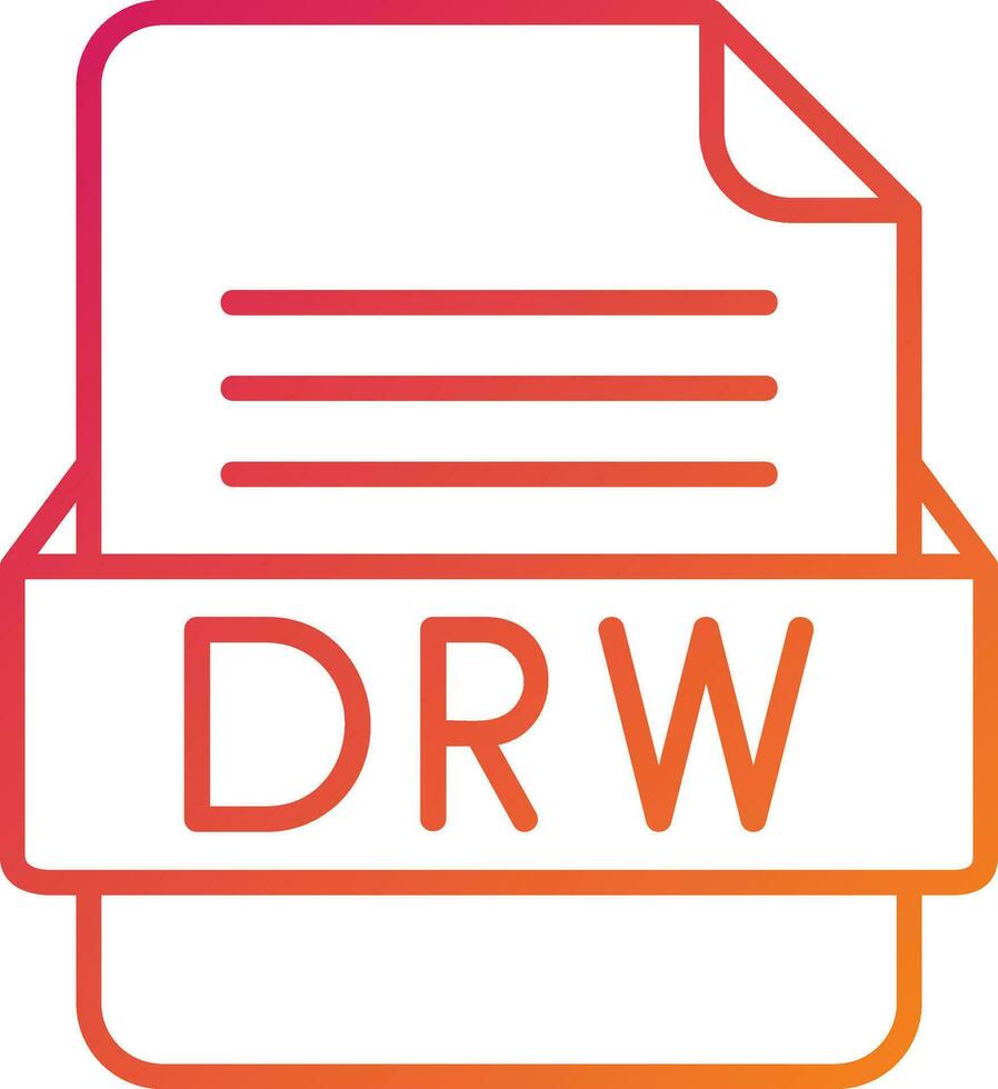 Drw File Format Icon 29149006 Vector Art At Vecteezy