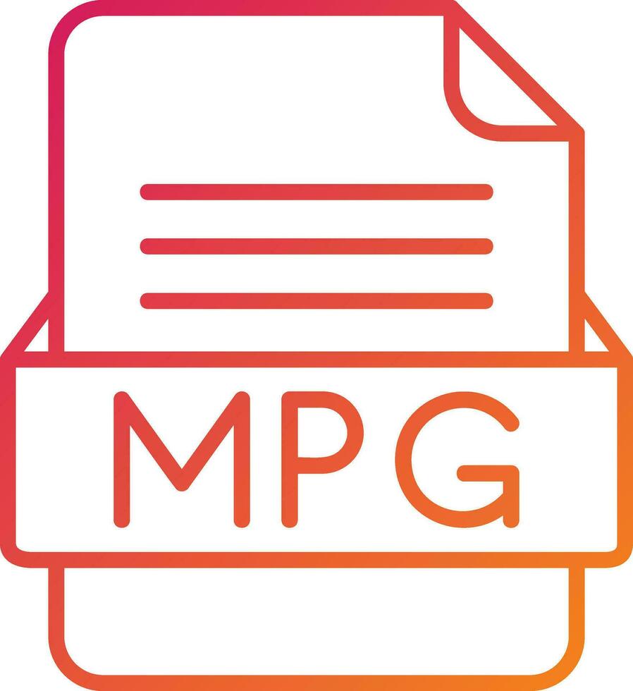 mpg archivo formato icono 29149095 Vector en Vecteezy