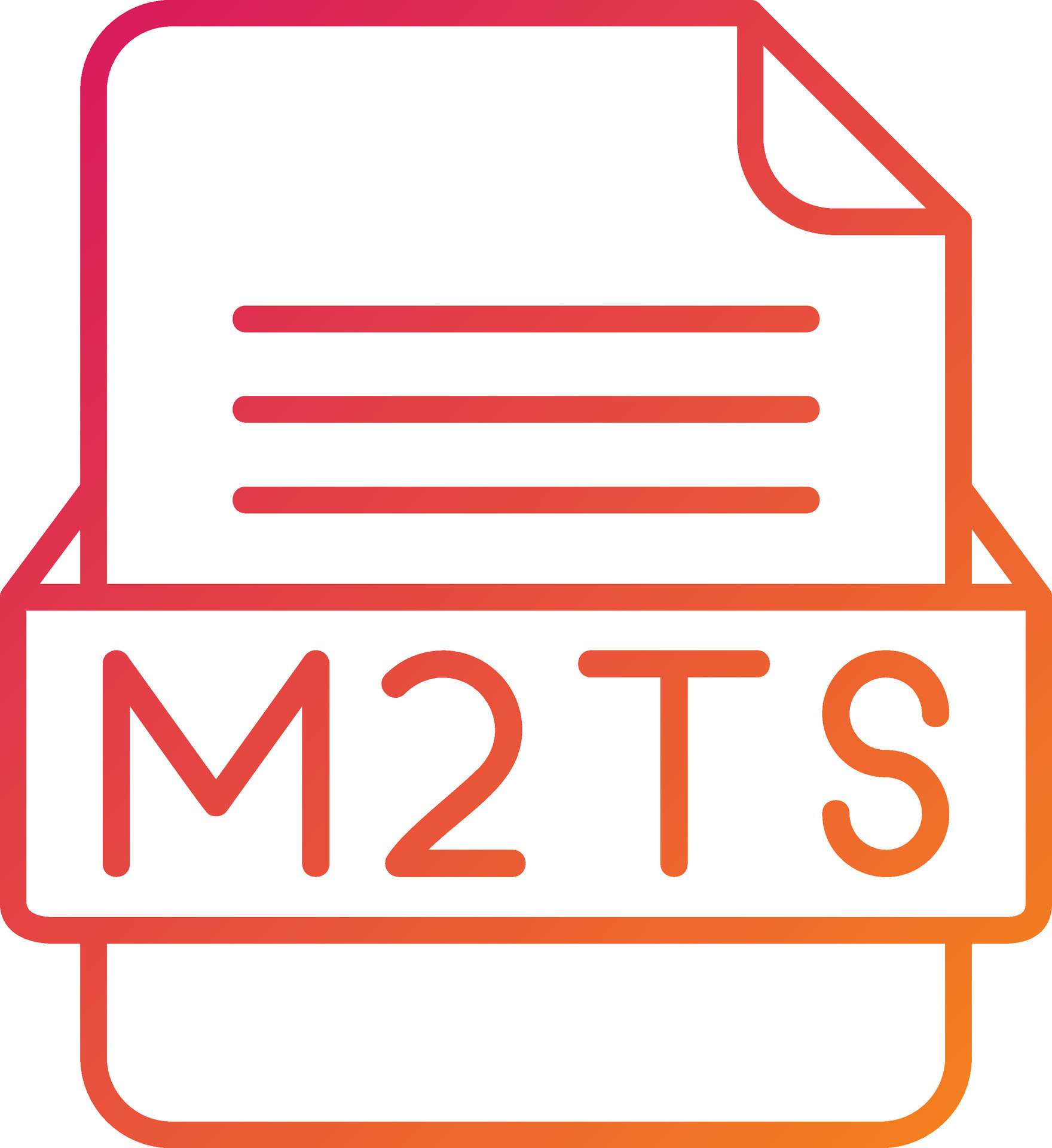 m2ts archivo formato icono 29149127 Vector en Vecteezy