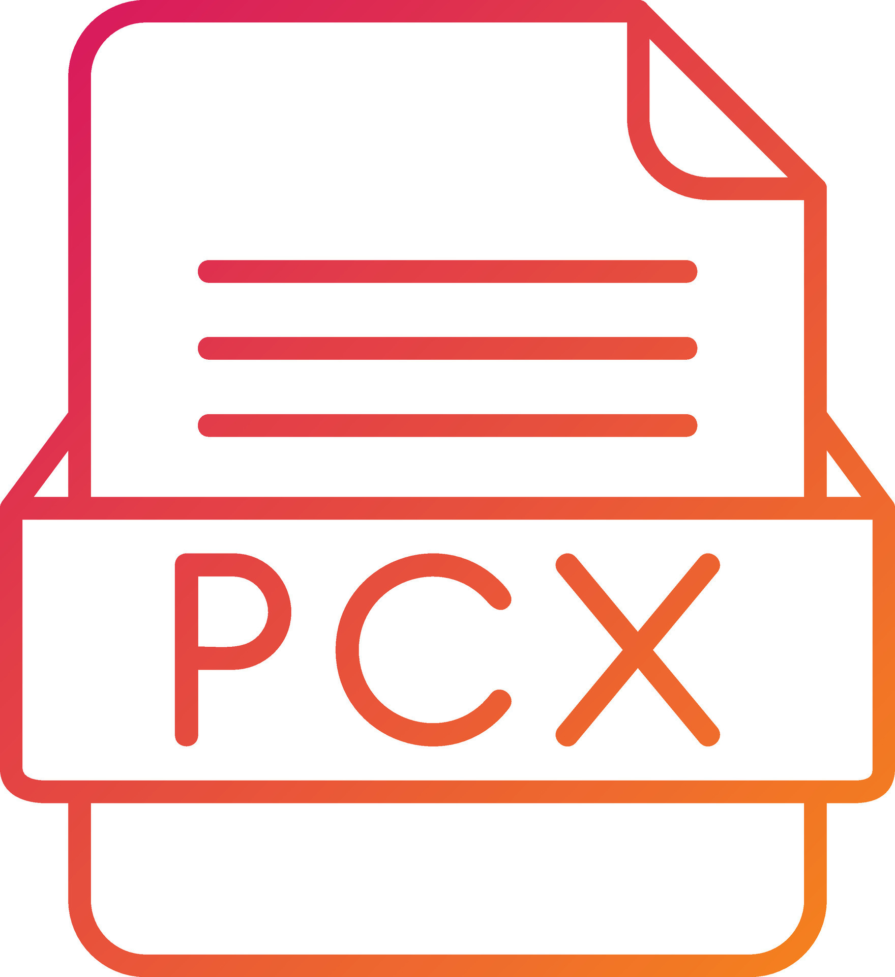 Pcx File Format Icon 29149233 Vector Art At Vecteezy