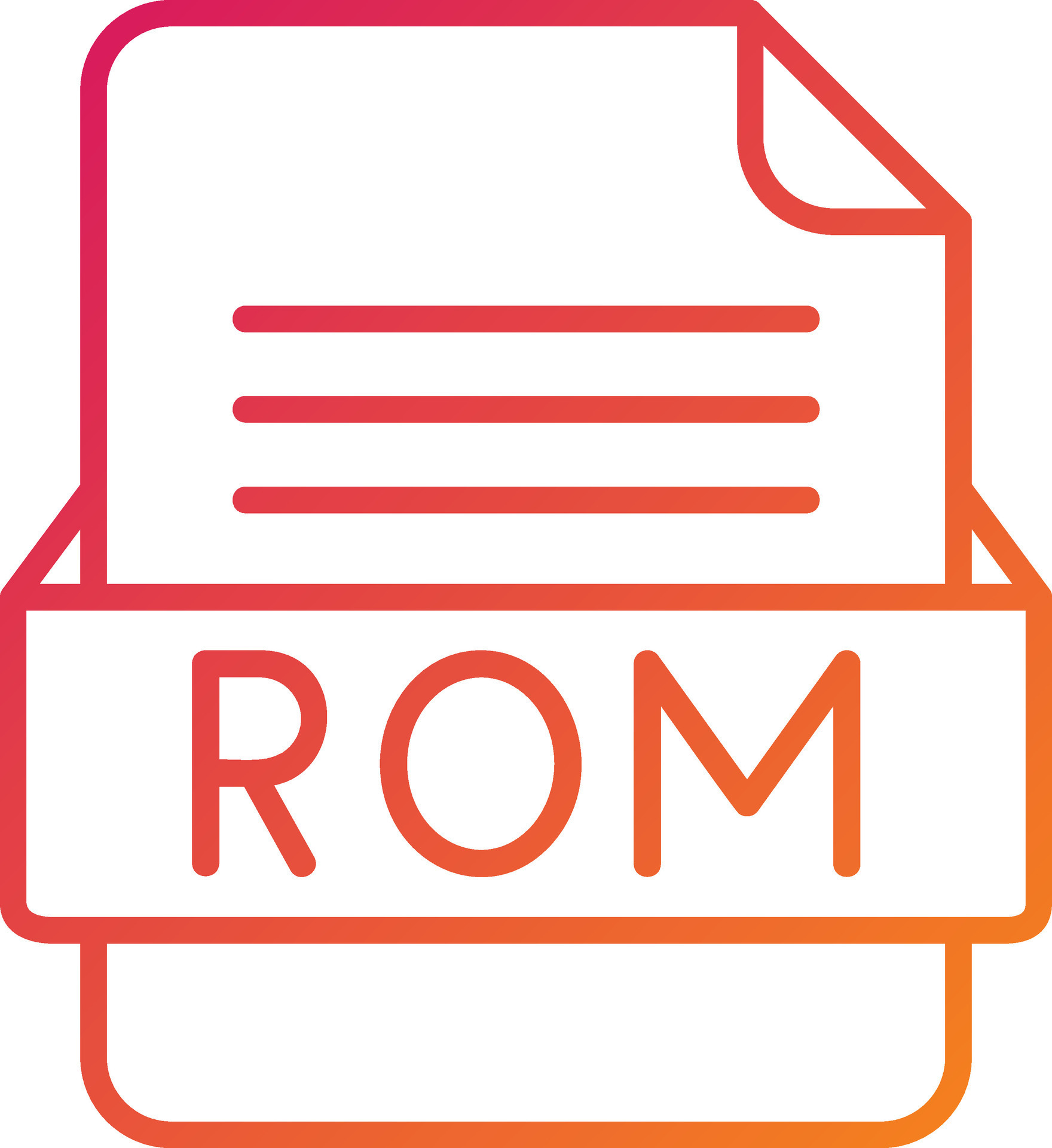 ROM File Format Icon 29149236 Vector Art at Vecteezy ROM File Format Icon 29149236 Vector Art at Vecteezy