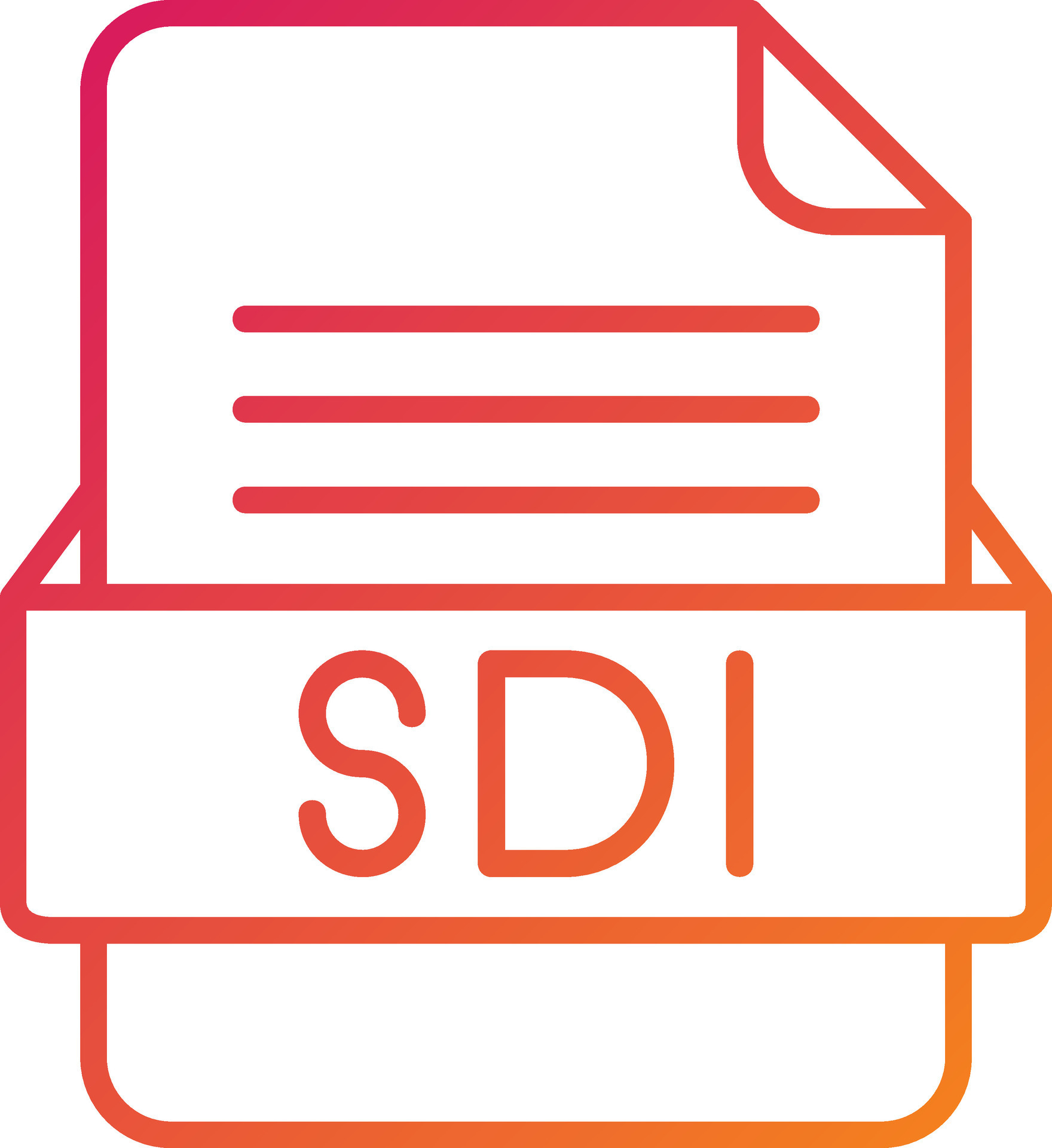 Sdi File Format Icon 29149312 Vector Art At Vecteezy