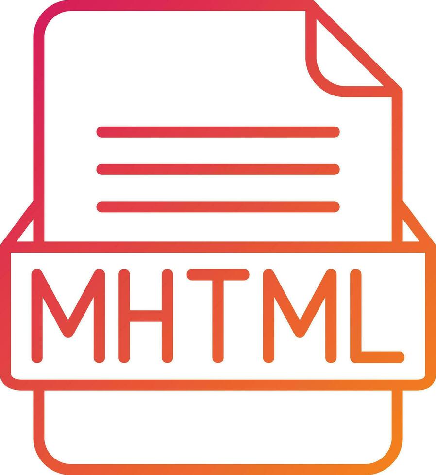 Mhtml File Format Icon 29149338 Vector Art At Vecteezy
