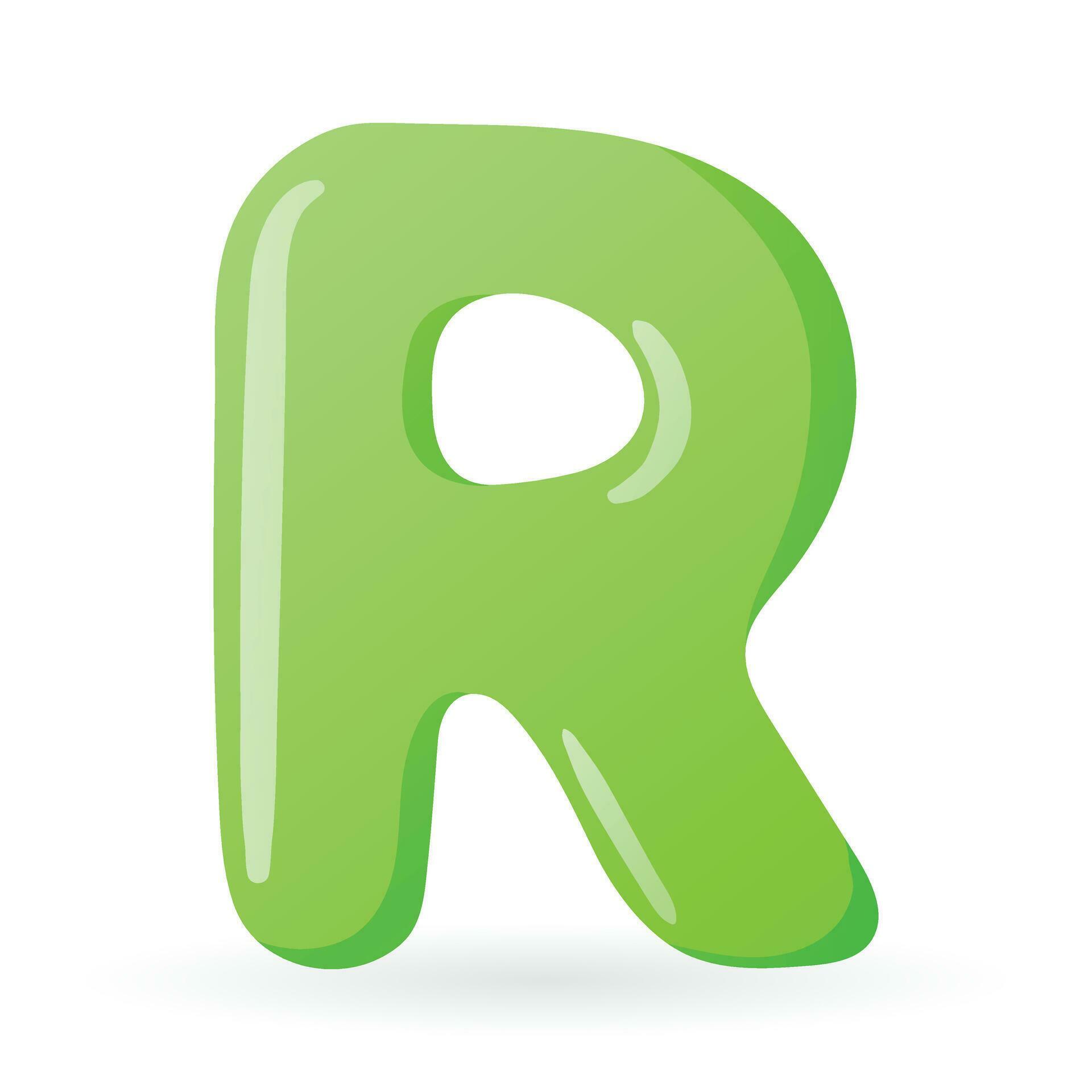 Vector isolated template cartoon letter R of the English alphabet. 29151880 Vector Art at Vecteezy