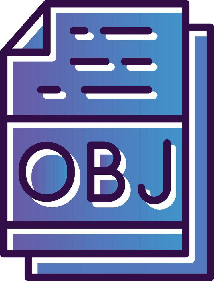 obj archivo formato vector icono diseño 29154932 Vector en Vecteezy