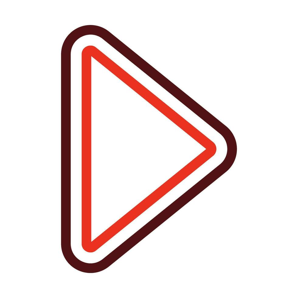 Play Vector Thick Line Two Color Icons For Personal And Commercial Use ...