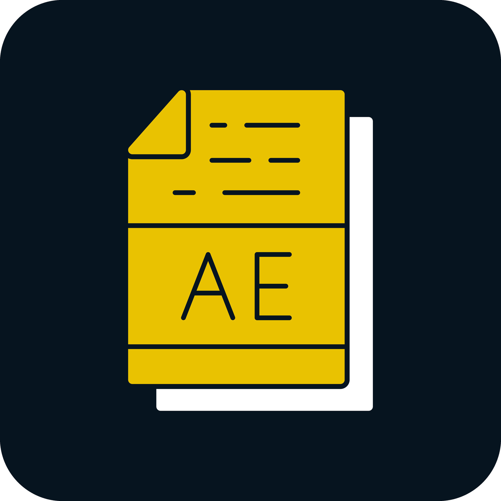 Ae Vector Icon Design 29158125 Vector Art At Vecteezy