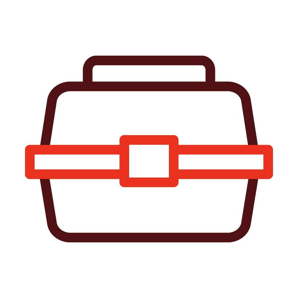 Tool Box Vector Thick Line Two Color Icons For Personal And Commercial ...