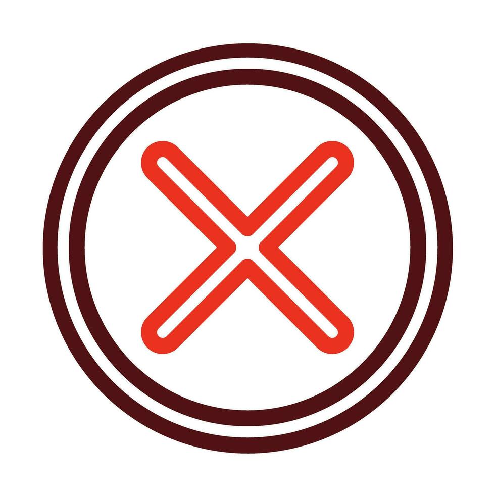 Avoid Vector Thick Line Two Color Icons For Personal And Commercial Use ...