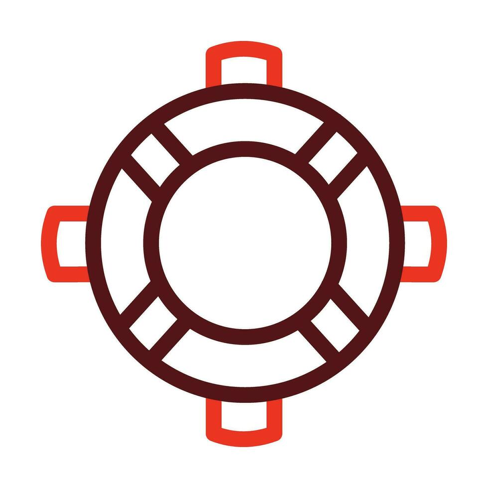 Rubber Ring Vector Thick Line Two Color Icons For Personal And ...