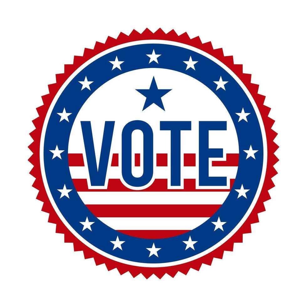 Presidential Election Vote Badge - United States of America. USA ...