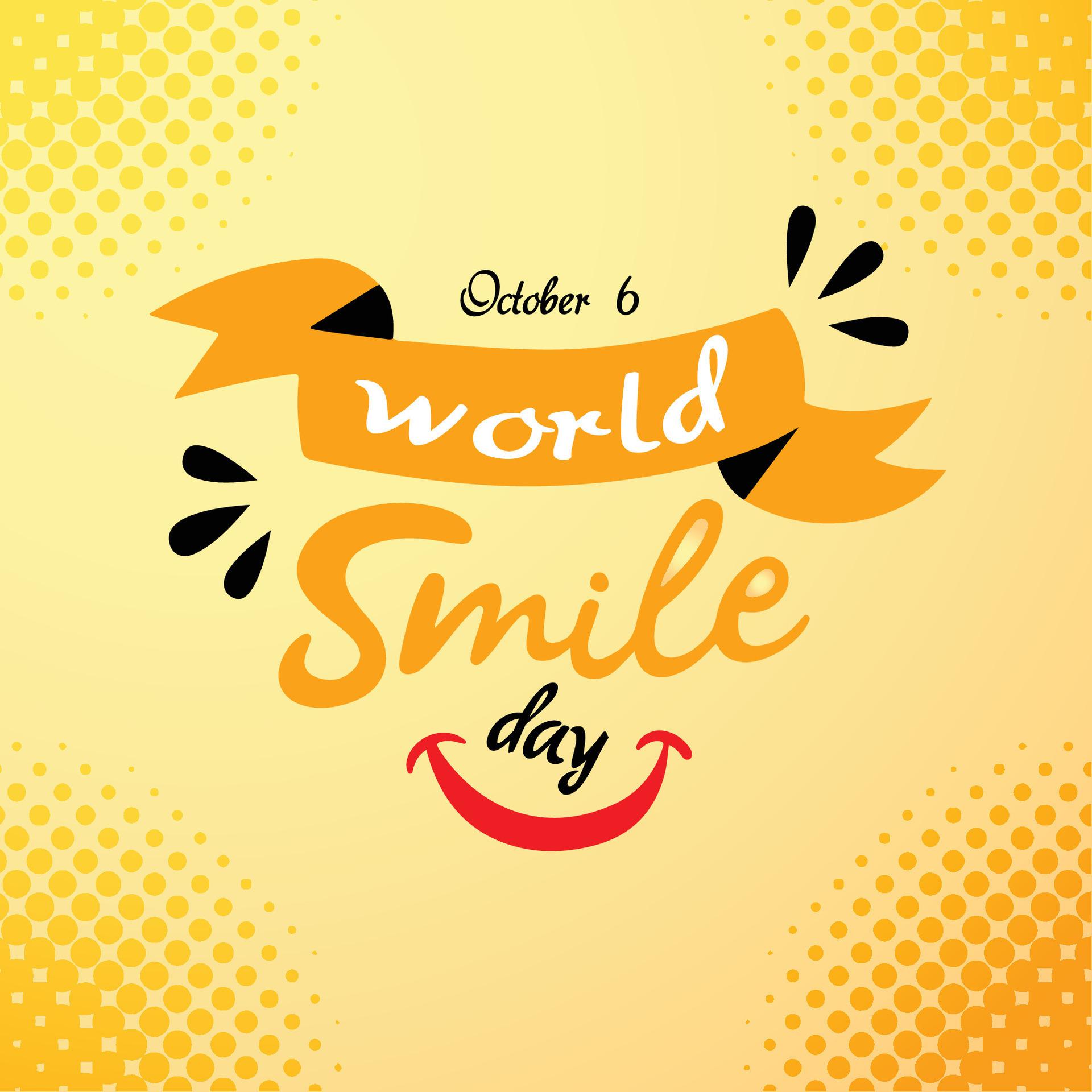 World Smile Day Poster 29167056 Vector Art at Vecteezy