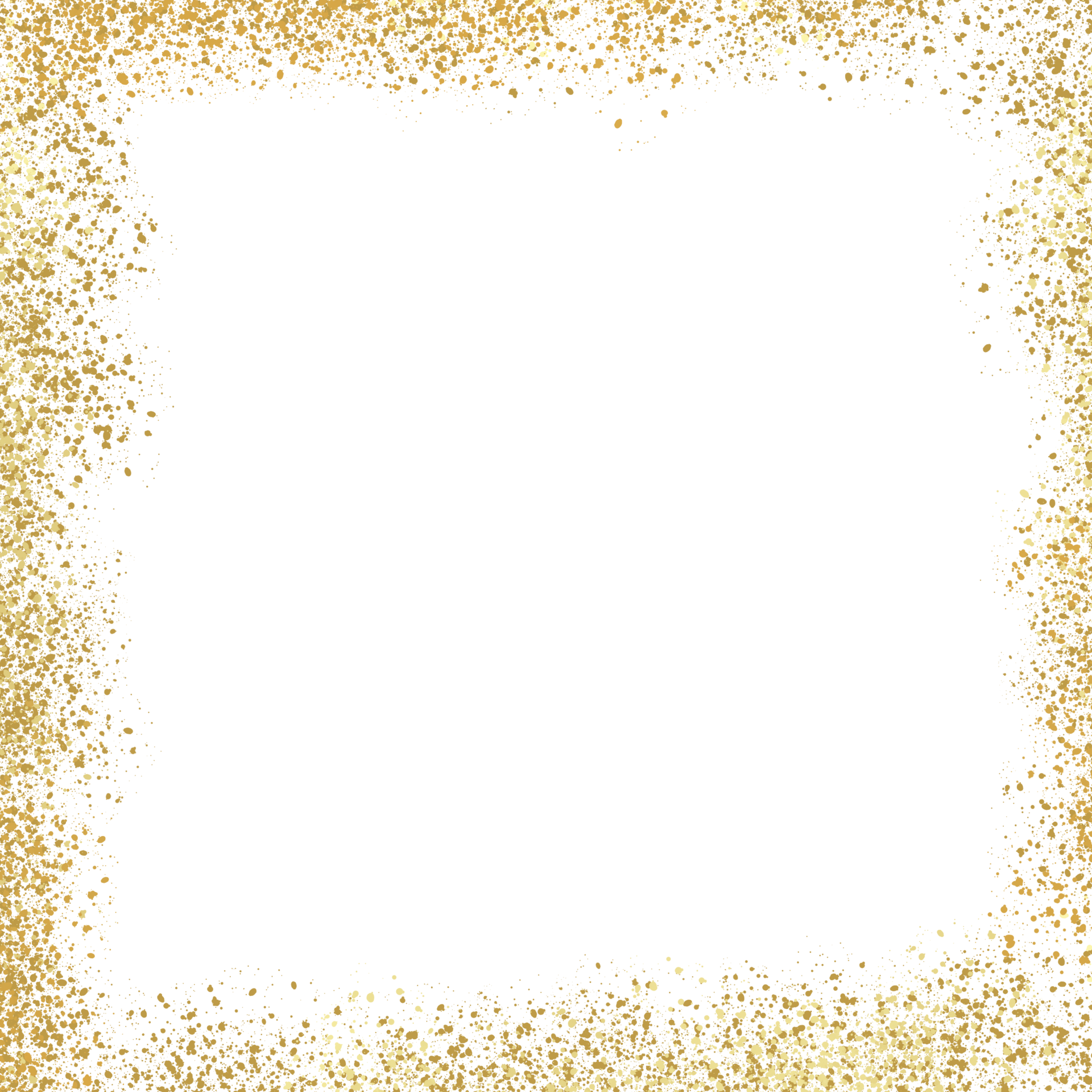 Golden glitter frame 29167421 PNG