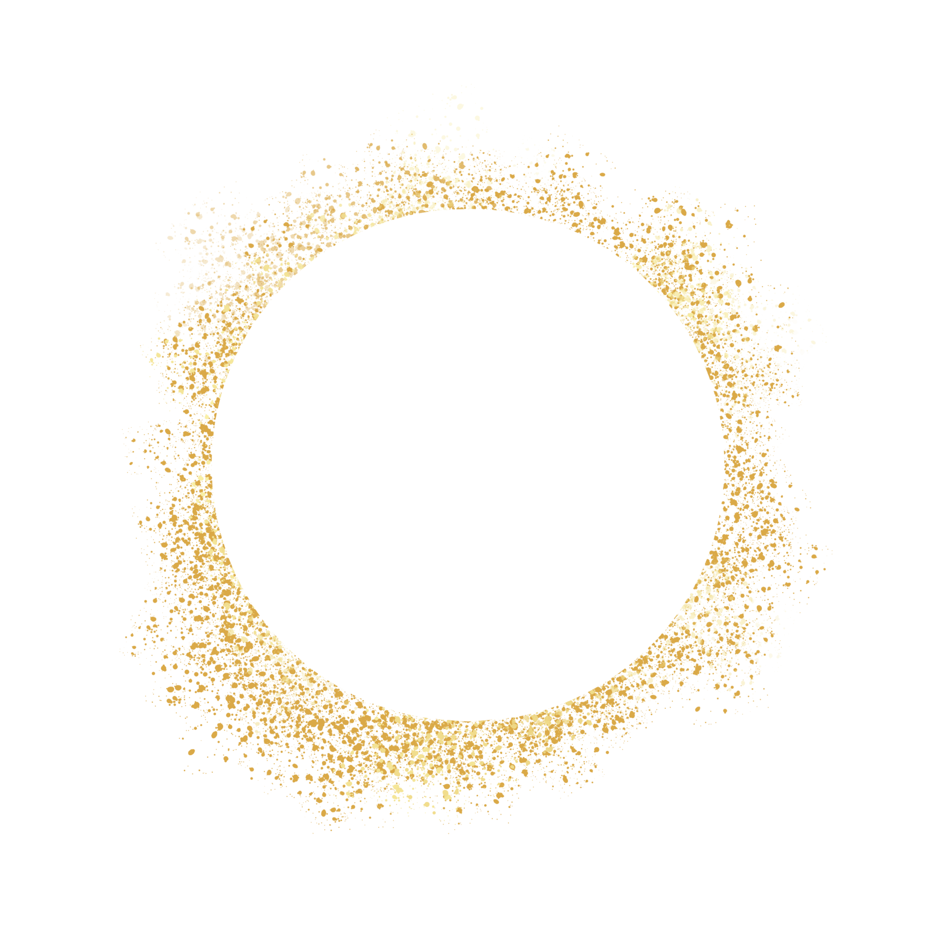 Golden glitter frame 29167423 PNG