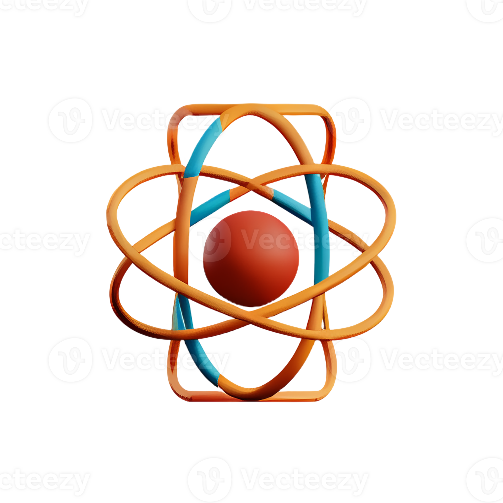 Atom 3d Rendering Icon Illustration 29169679 Png
